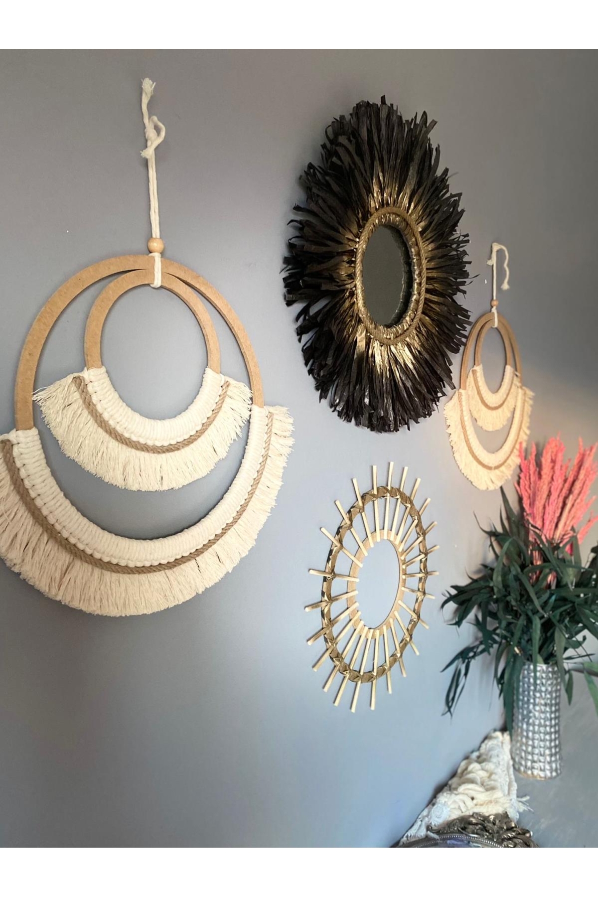 kattuna Wall Decoration Art Premium Rafya Ve Makrome 4’lü Set Fiyatı, Yorumları - Trendyol