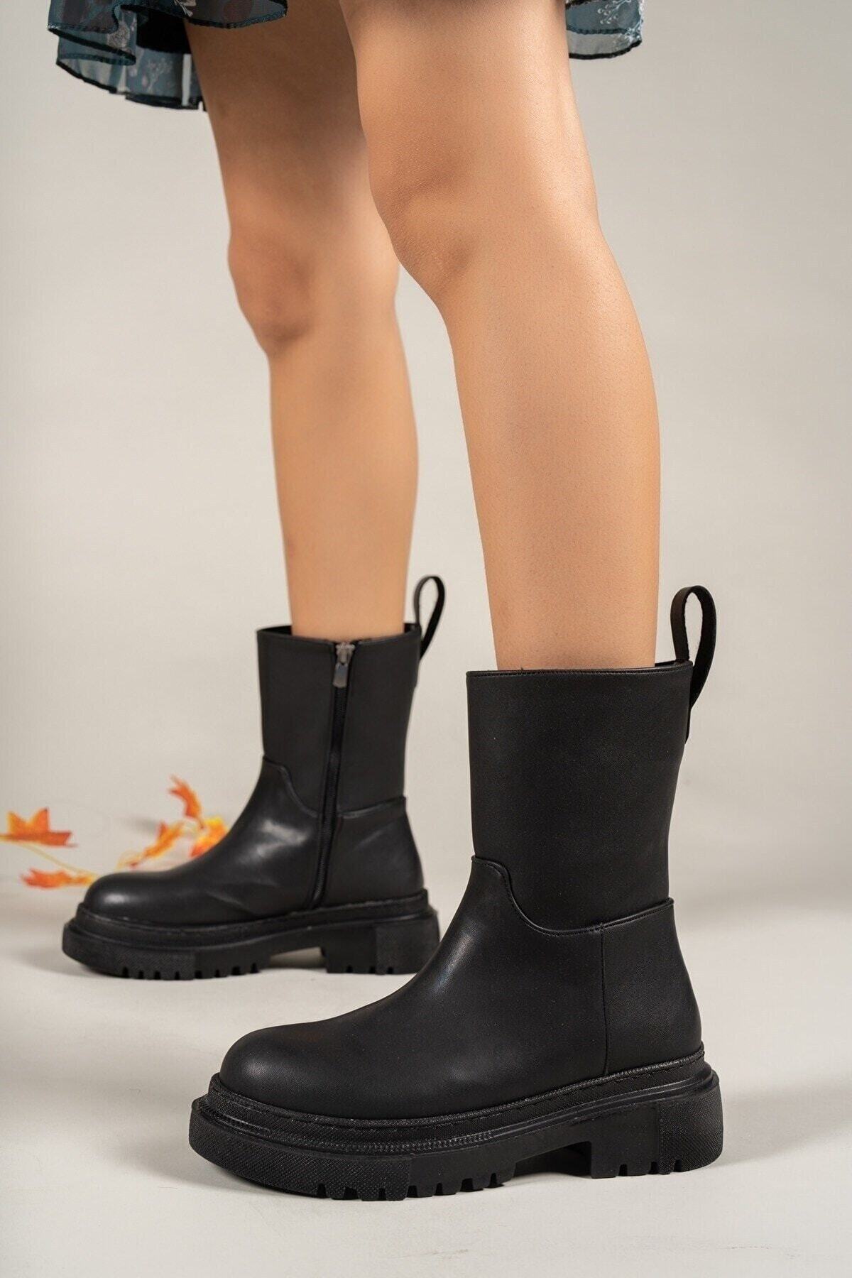 DİGGO Siyah Kadın Fermuarlı Bot Fiyatı, Yorumları - Trendyol