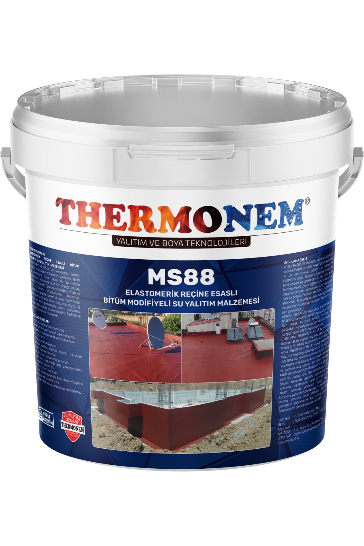 THERMONEM Ms 88 Polimer Esaslı Bitüm Modifiyeli Su Yalıtım Malzemesi 2l ...