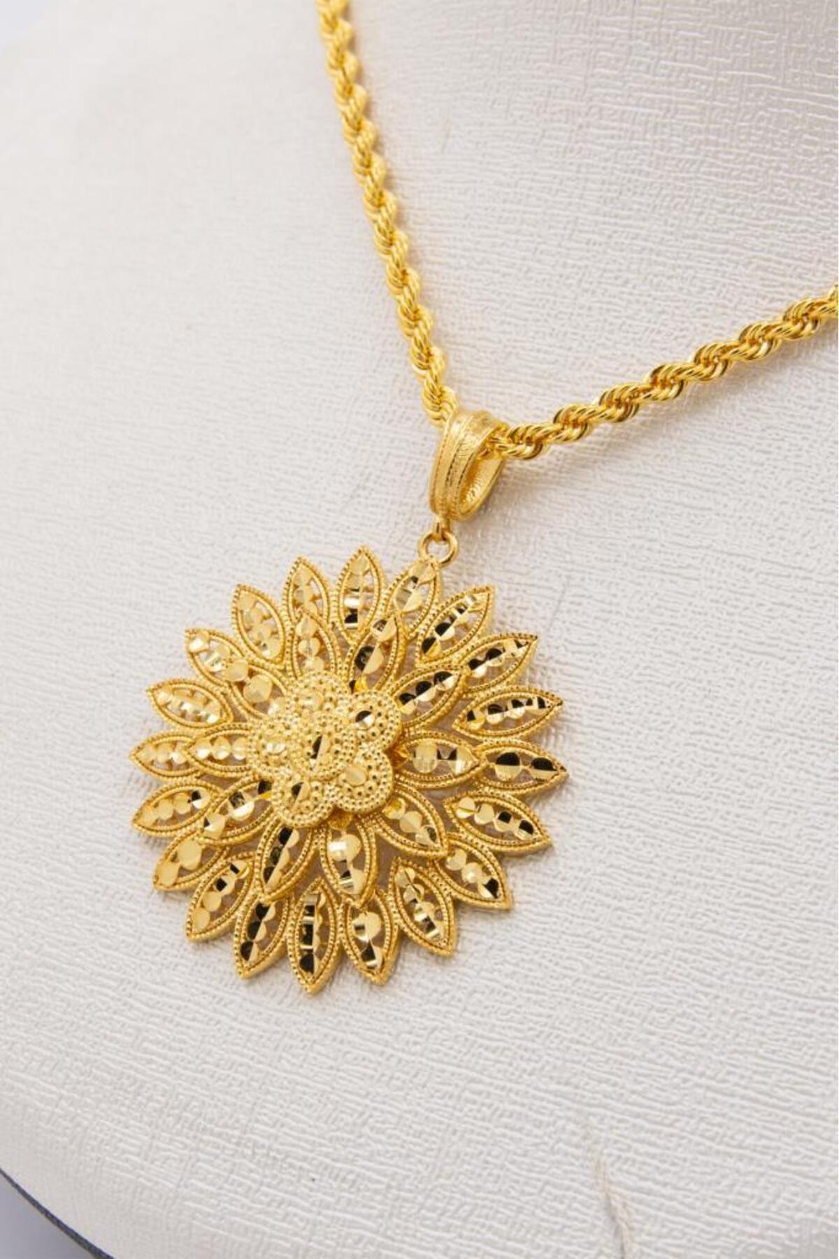 latif kuyumcu 22 Ayar Altın Kolye Füzyon Döküm Kalemli Yuvarlak Model ...