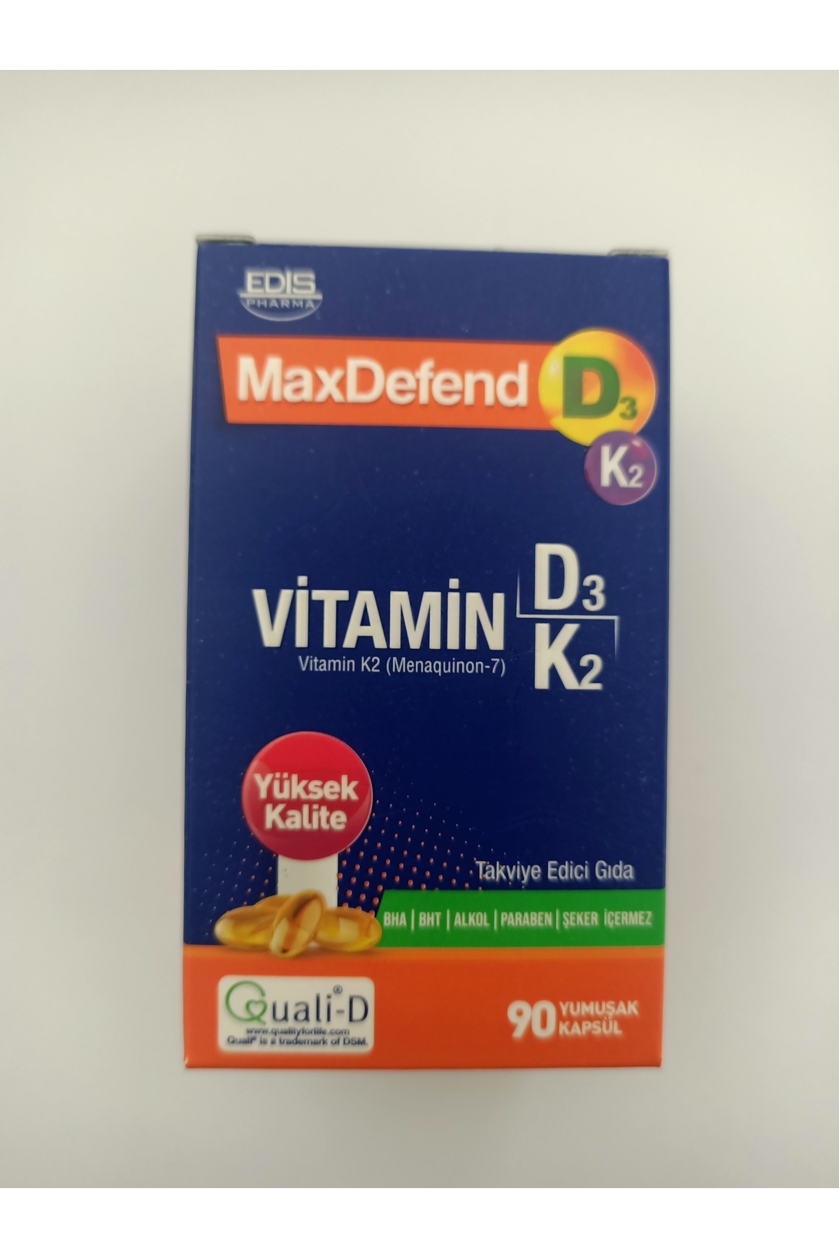 EDİS PHARMA MAXDEFEND D3 K2 90 CAP. Fiyatı, Yorumları - Trendyol