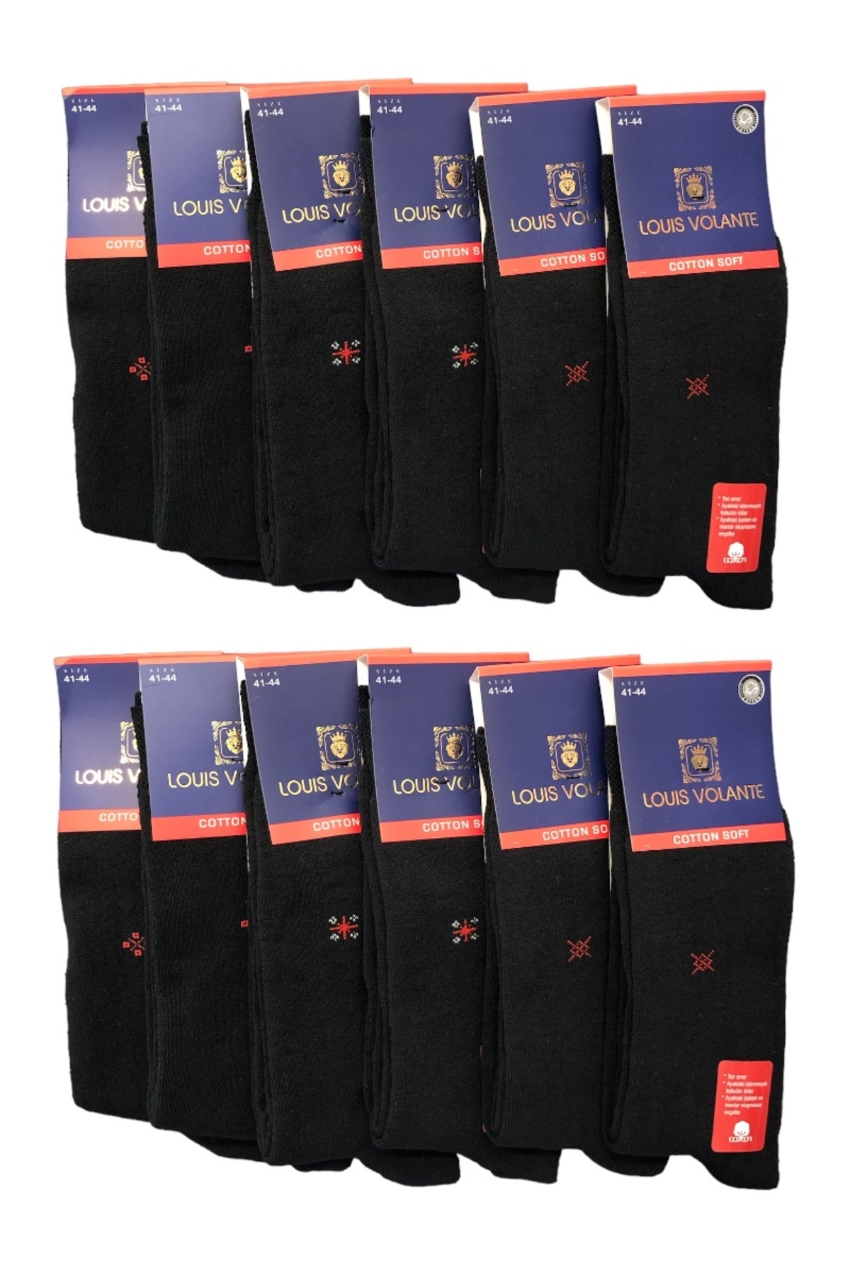 Louis Volante Erkek Kışlık Cotton Havlu Dikişsiz 12 Çift - Fiyatı ...