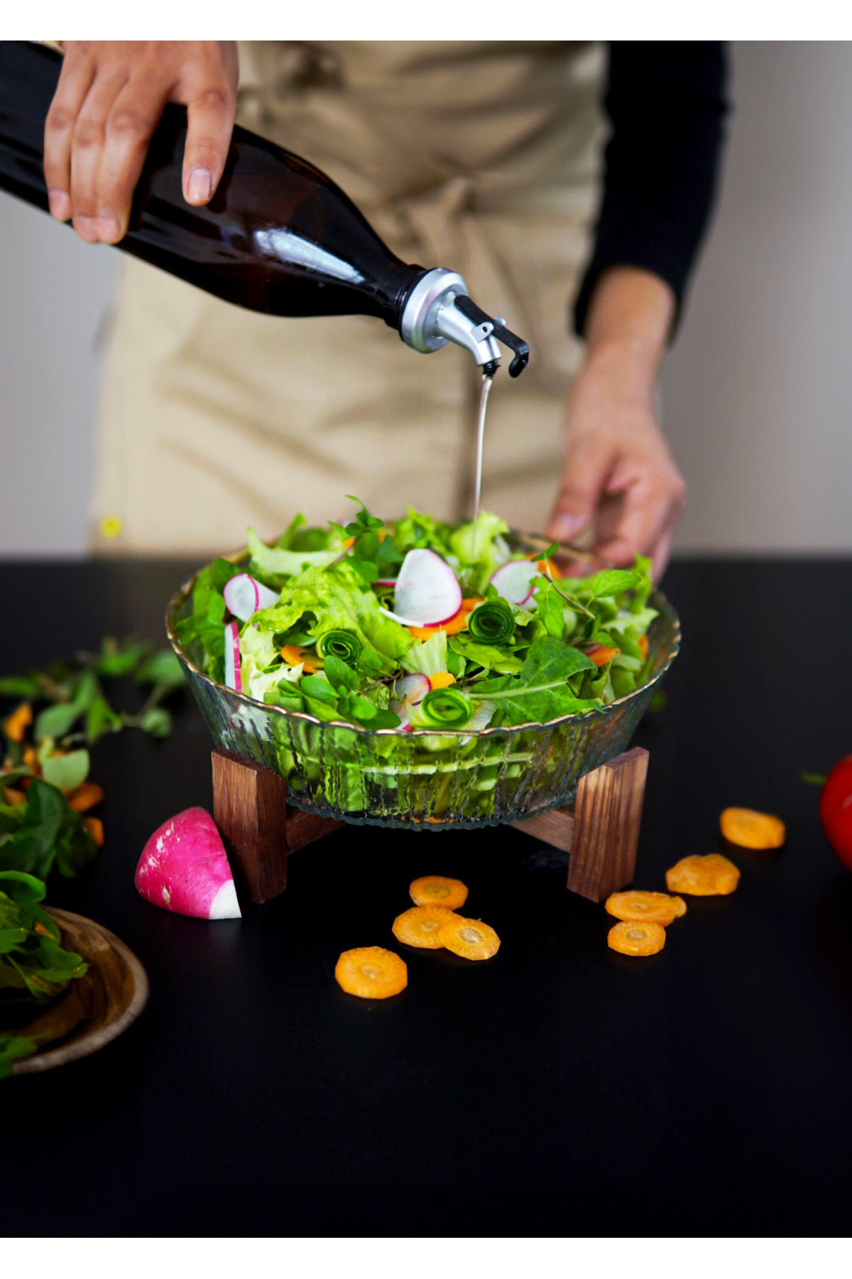 Rivelsa Home Ahşap Standlı Sunumluk Yaldızlı Kase Fiyatı, Yorumları ...