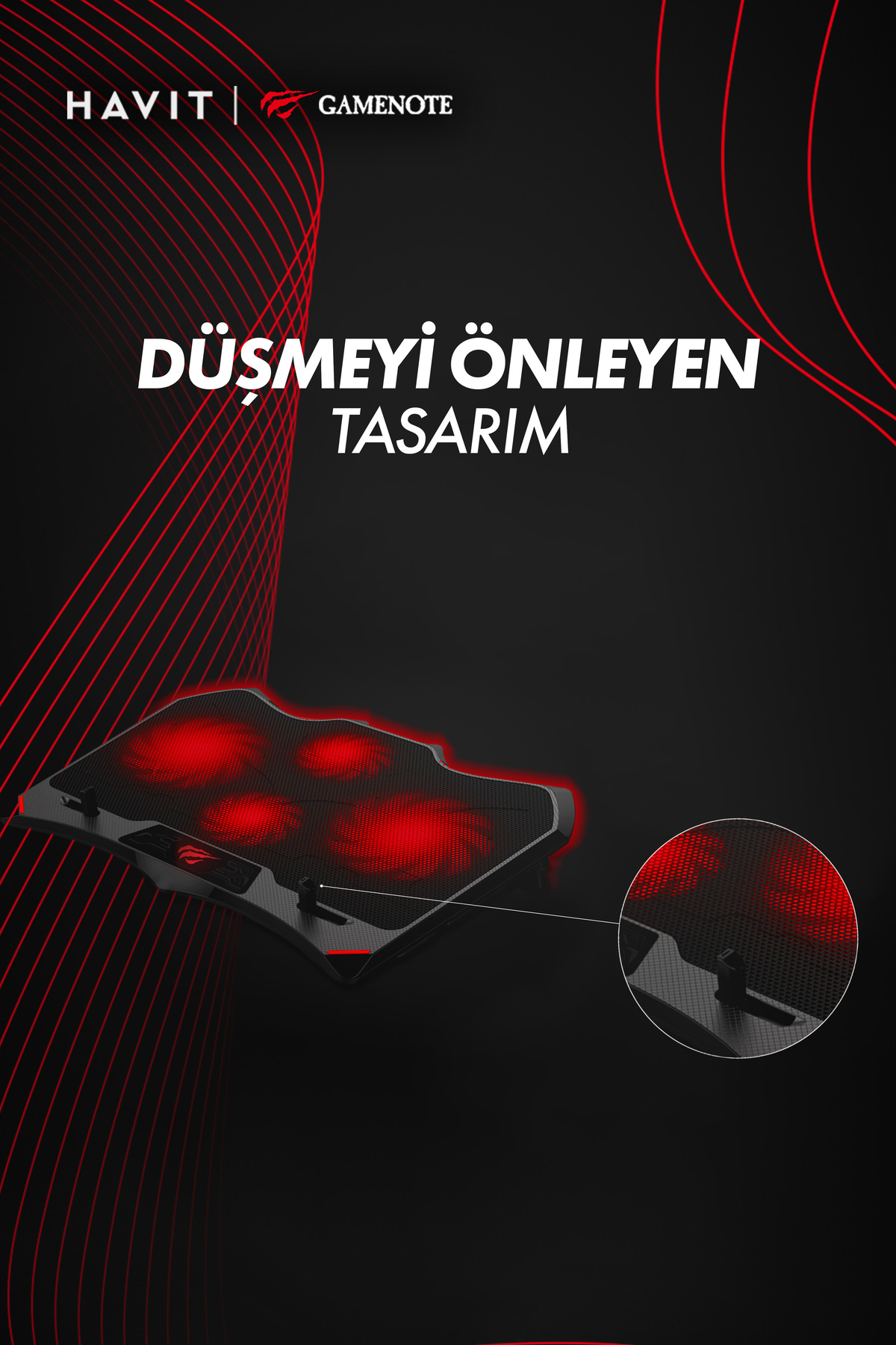 Havit Gamenote F2081 Cooling Pad Rgb Gaming Laptop Soğutucu - 2 Büyük ...