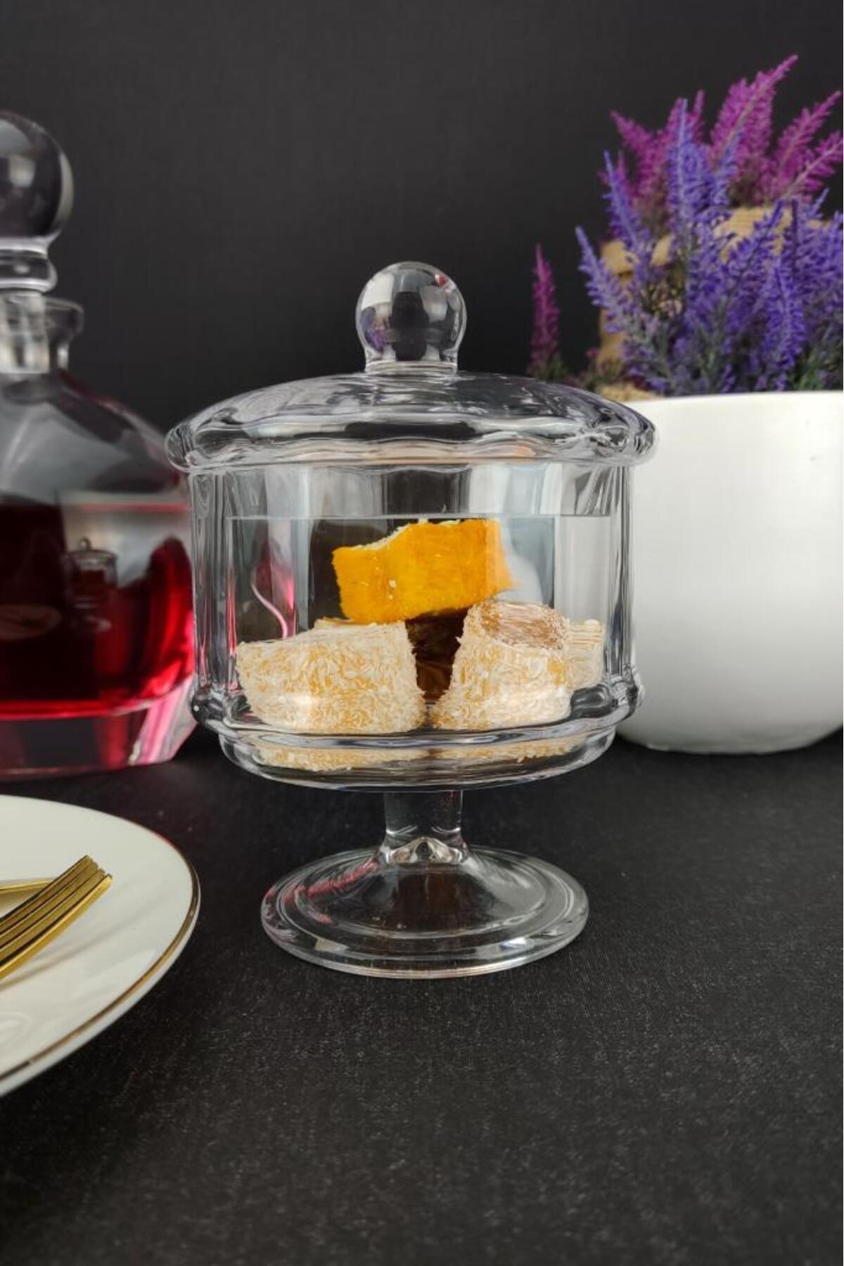 Digithome Ayaklı Cam Sunumluk Kurabiyelik Ve Şekerlik 16 Cm – Ku.trc.001 C1-1-288 - Fiyatı ...