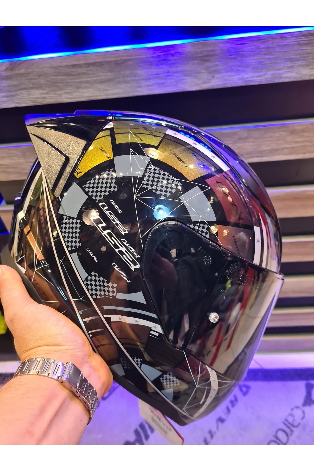 LS2 Rapid Race Sıyah Vizörlü Kask Seffaf Vızor Hedıyelı Efsane Görünüm ...