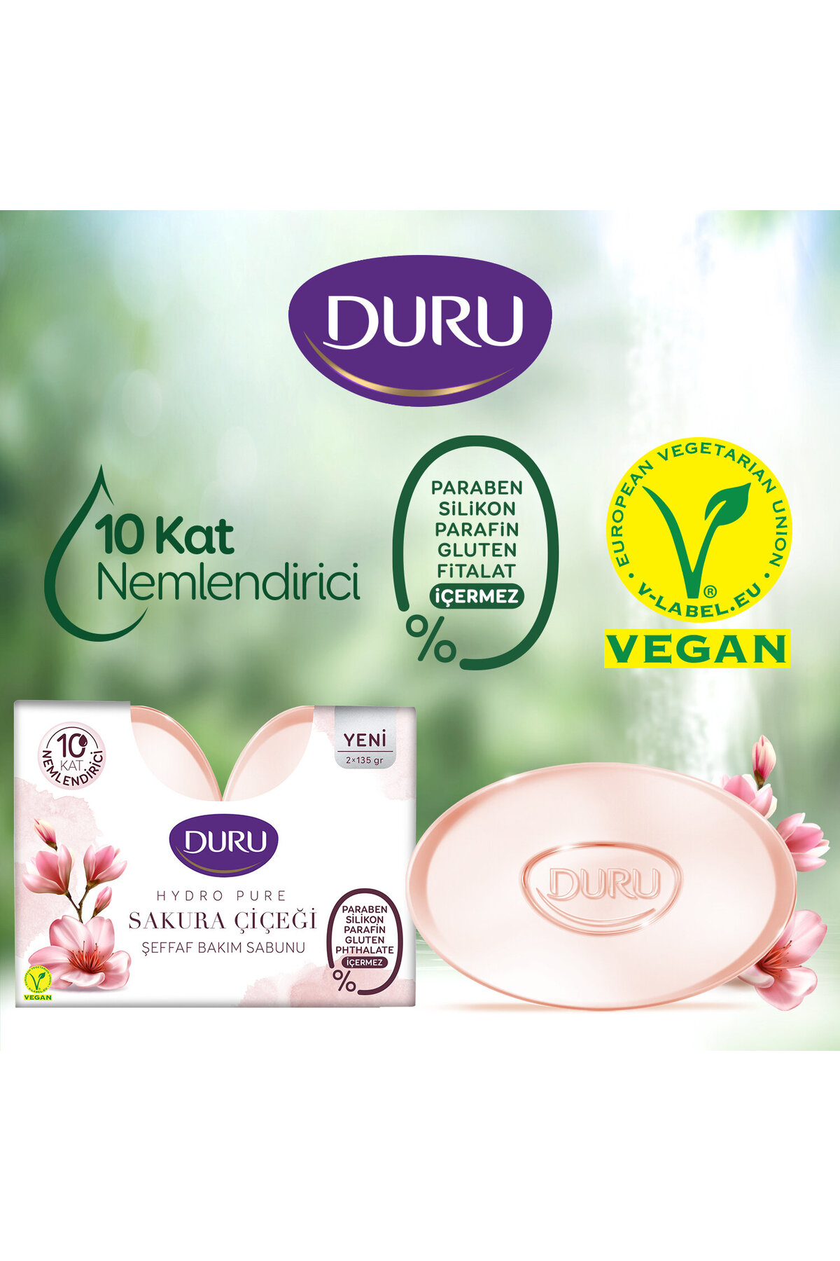 Duru Hydro Pure Sakura Çiçeği 9 Adet Sabun 3x450 gr Fiyatı, Yorumları ...