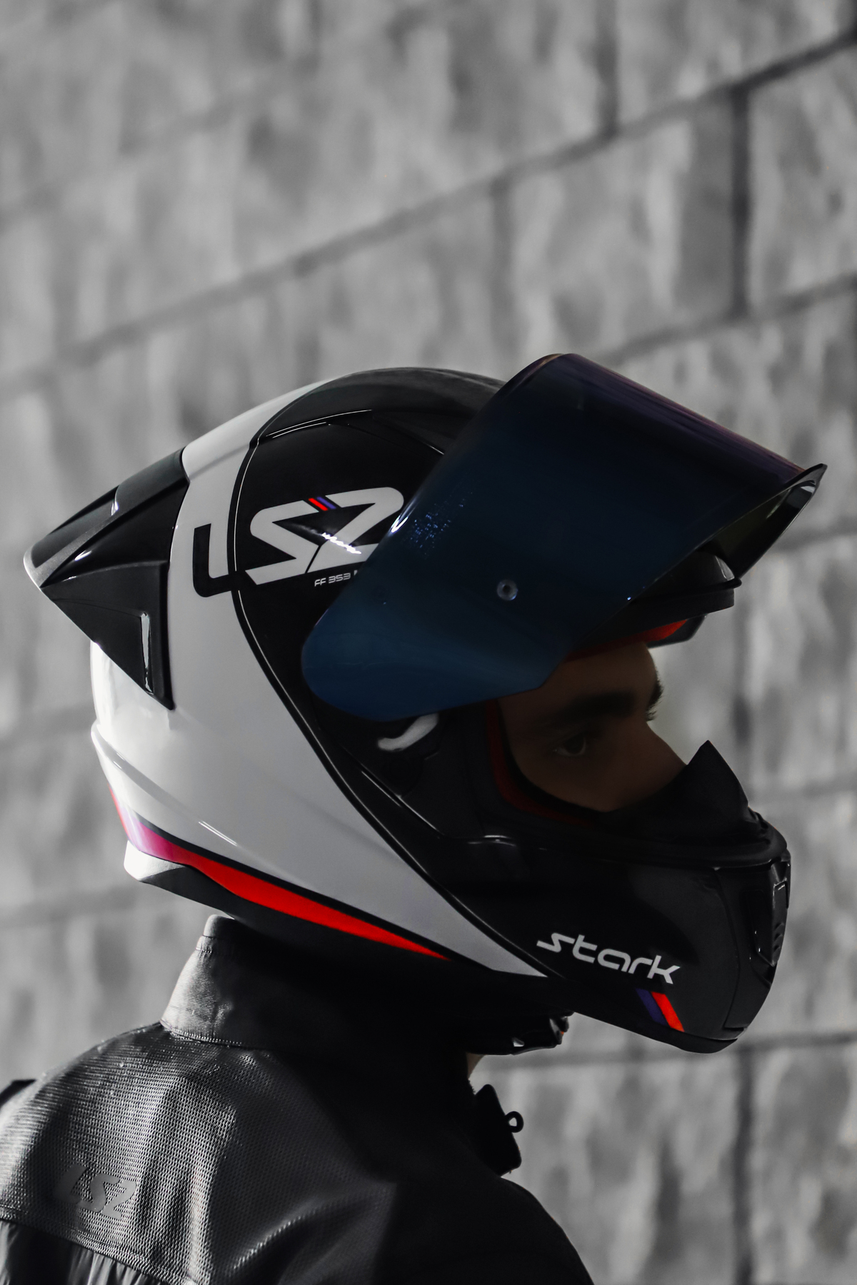 LS2 RAPID RACE STARK BEYAZ-KIRMIZI-MAVİ KASK - Fiyatı, Yorumları