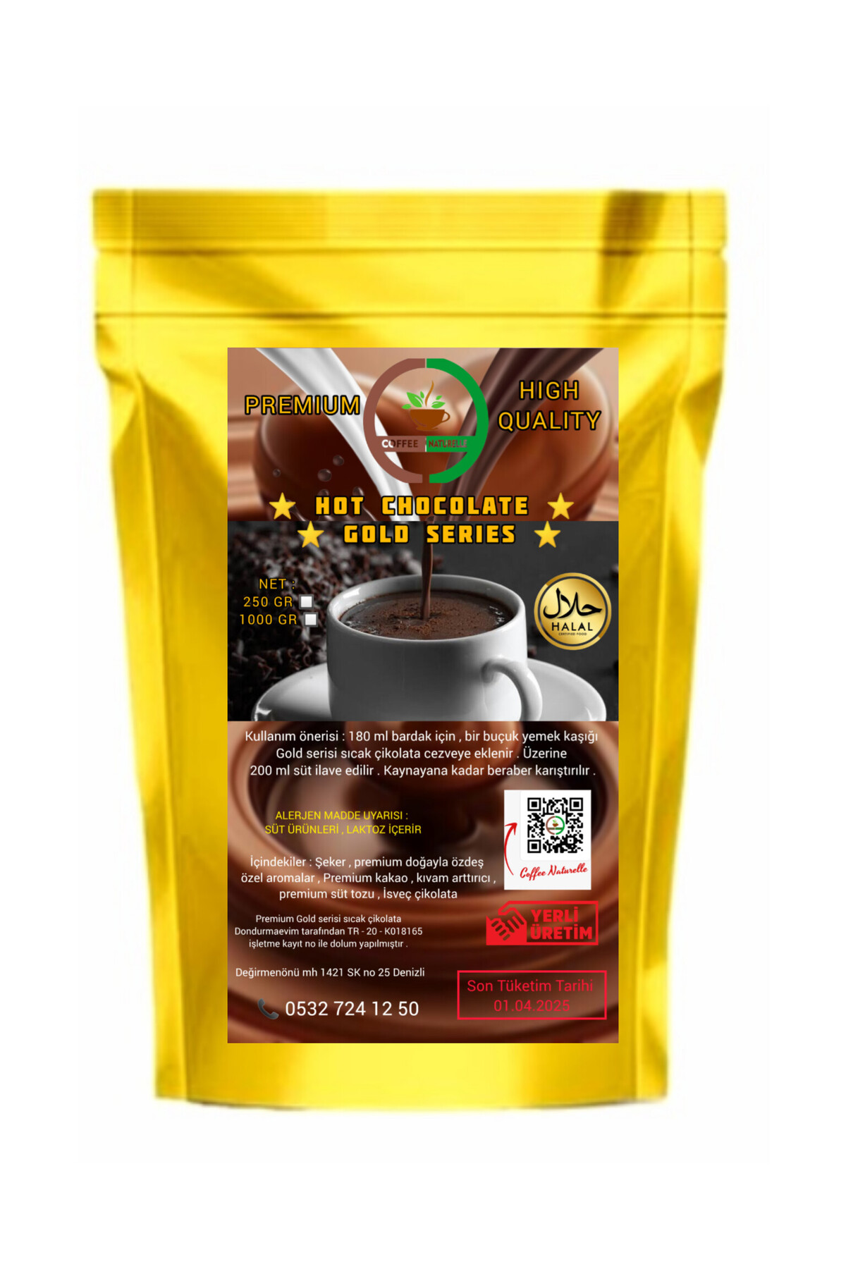 coffee Naturelle Sıcak Çikolata Premium Gold Series " Isveç Cikolata ...