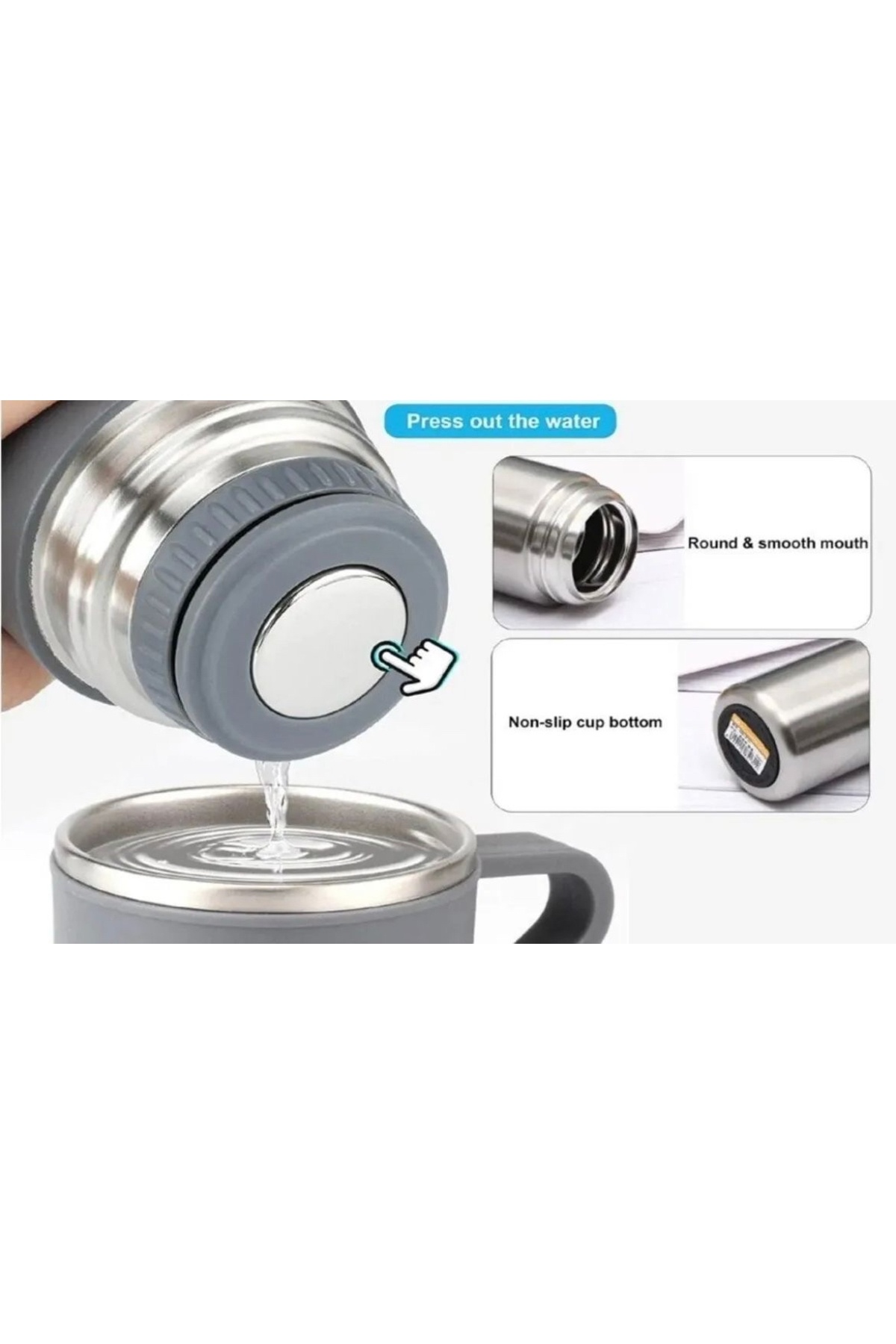 Global Thermos - Gray - 450–550 ml - Trendyol