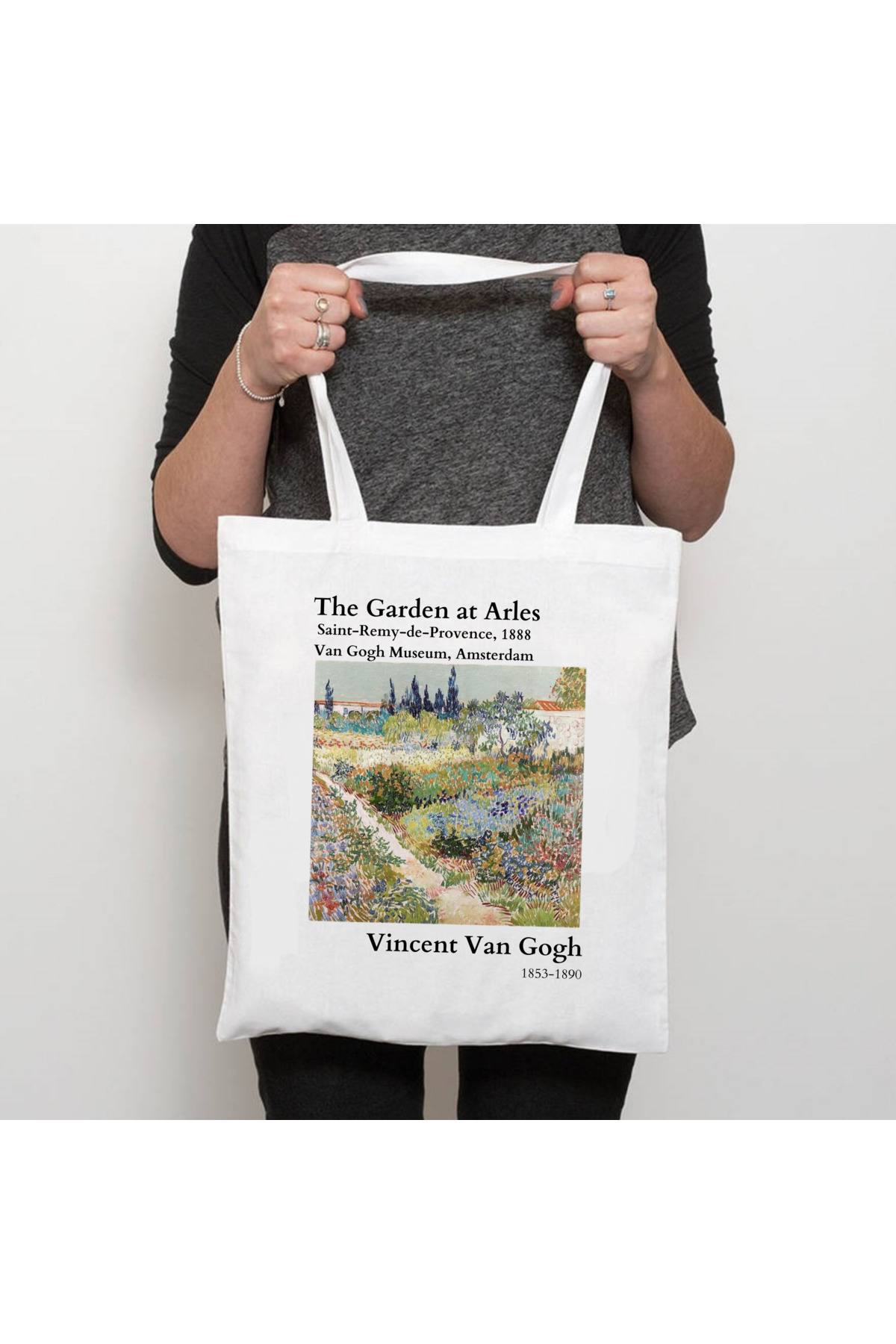 Cemira Vincent Van Gogh, The Garden at Arles Kalın İç göstermez Tote ...