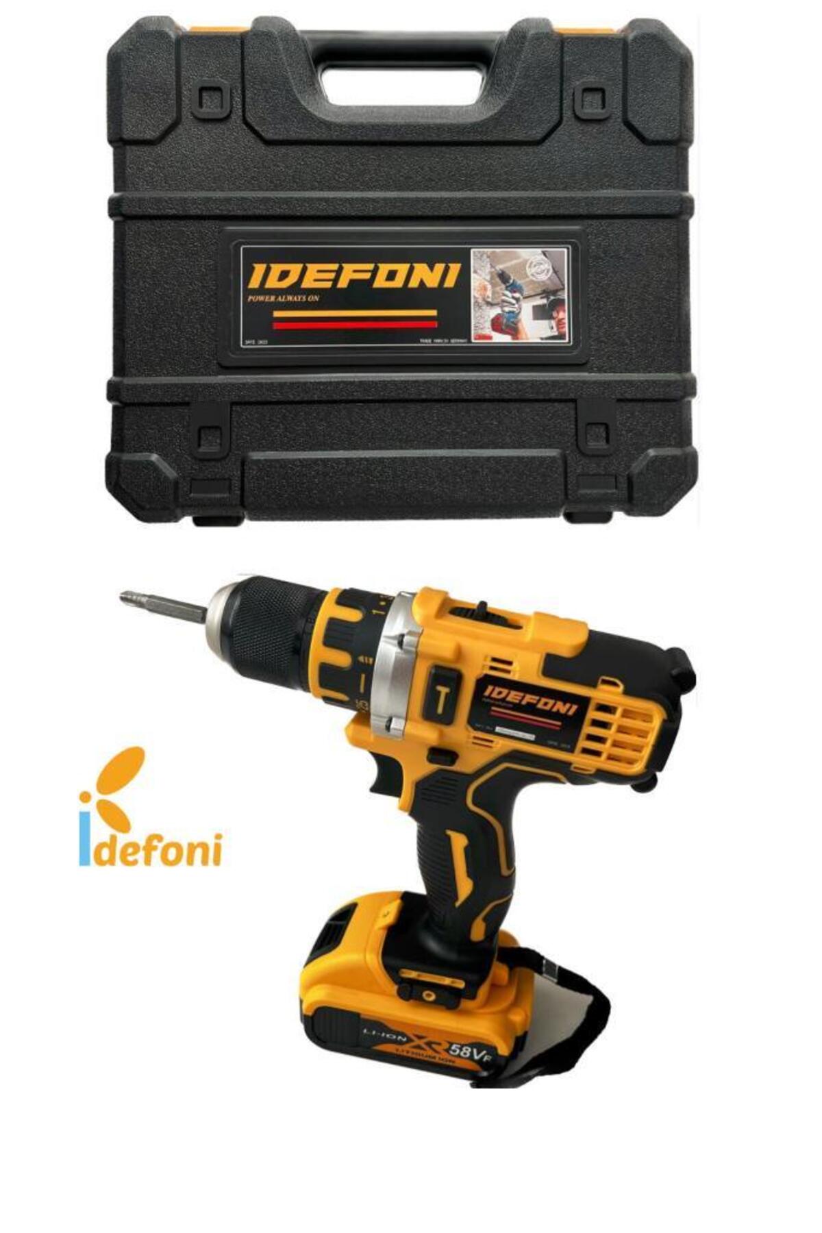 idefoni Matkap Çok Amaçlı Kablosuz Delme Vidalama Şarjlı Matkap Yedek ...