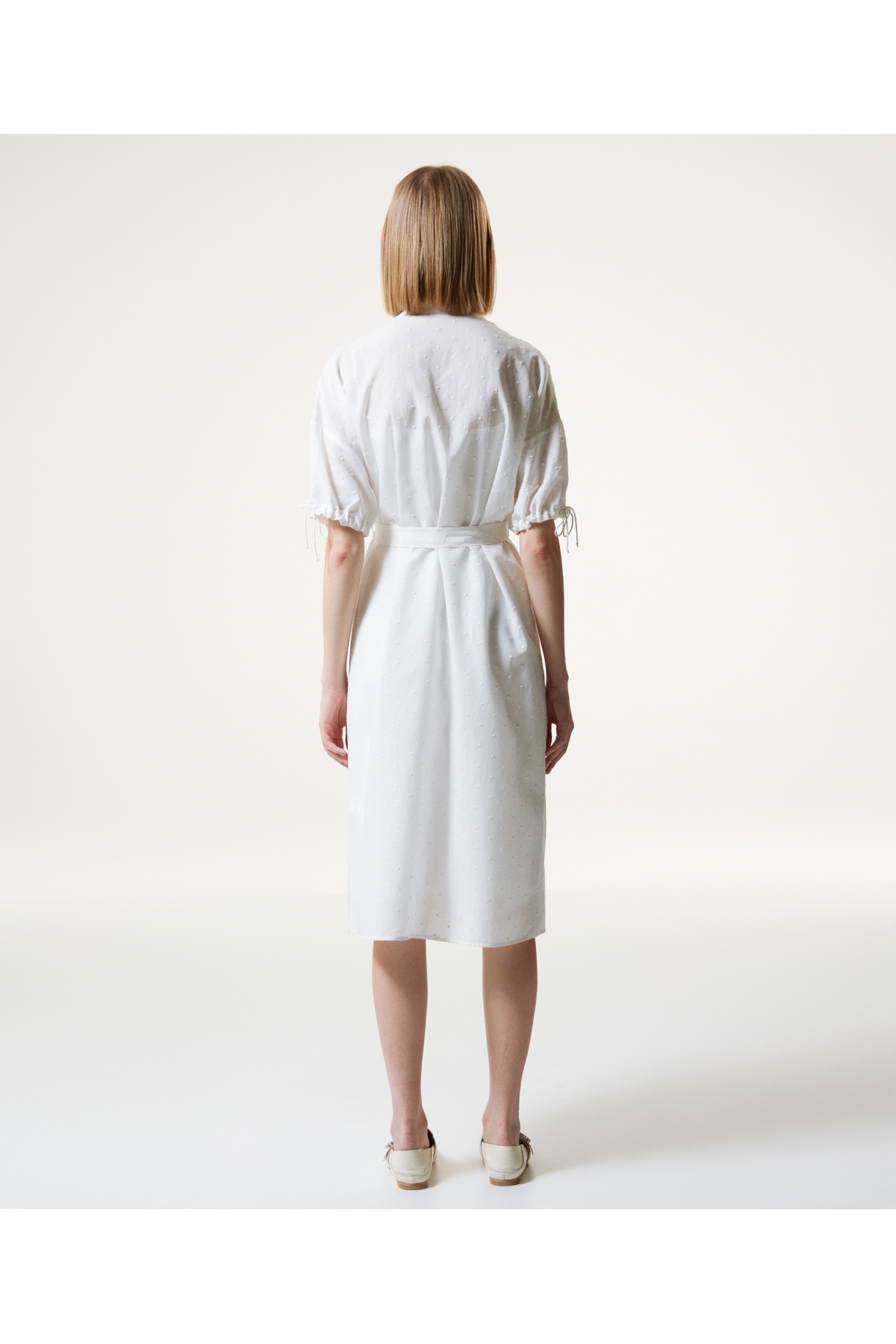 Machka Needle Lace Embroidered Shirt Dress- Trendyol