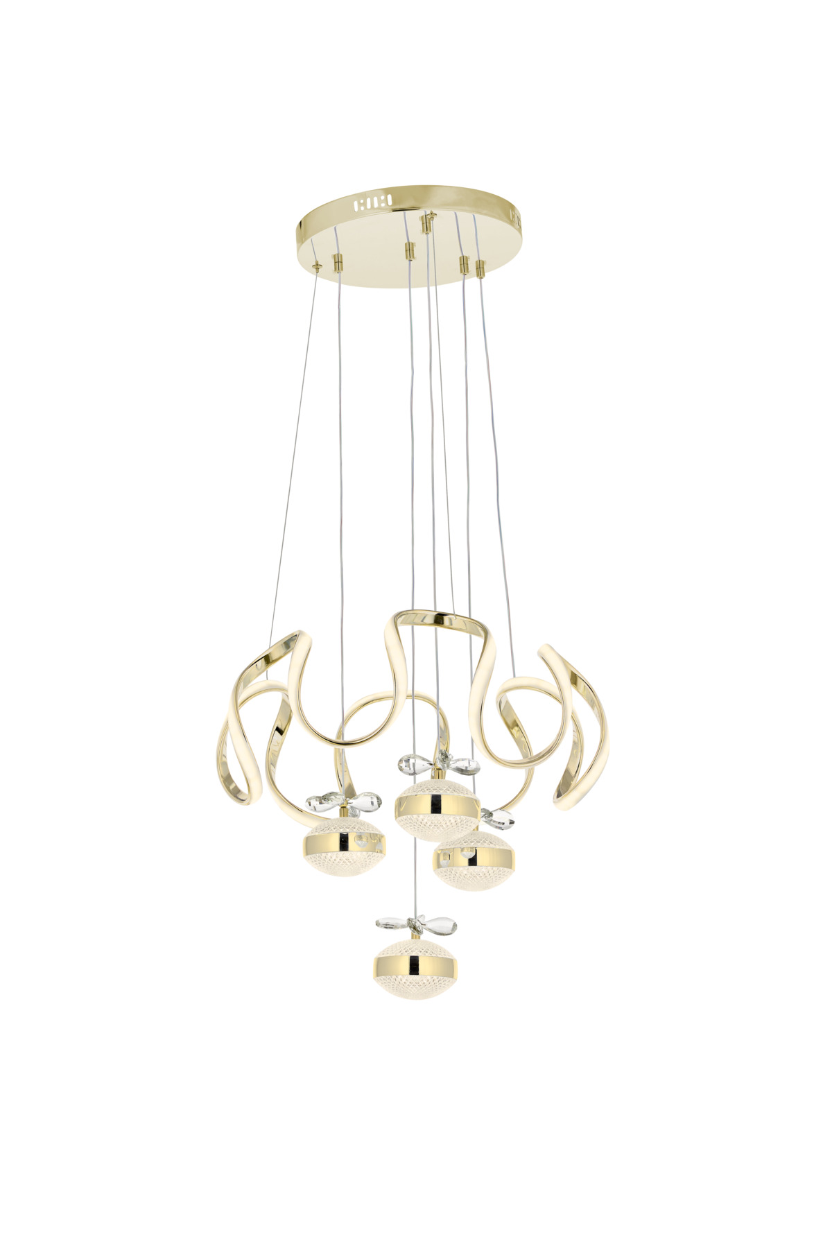 Fico Home 3 Renk Kademeli Ledli Avize Modern Sarkıt Kelebek Kristal ...