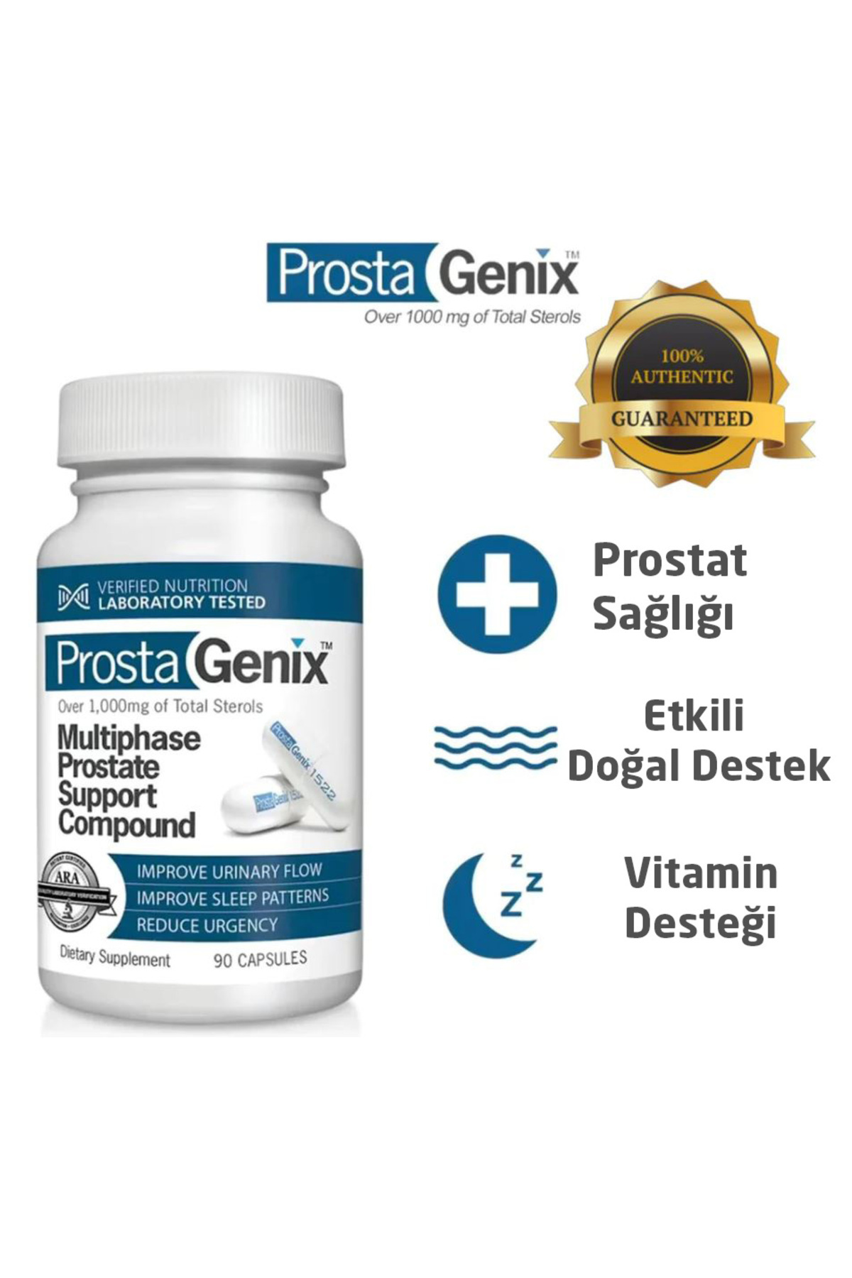 Prostagenix Prosta Genix Prostate Supplement Gıda Takviyesi 90 Kapsül - Fiyatı, Yorumları