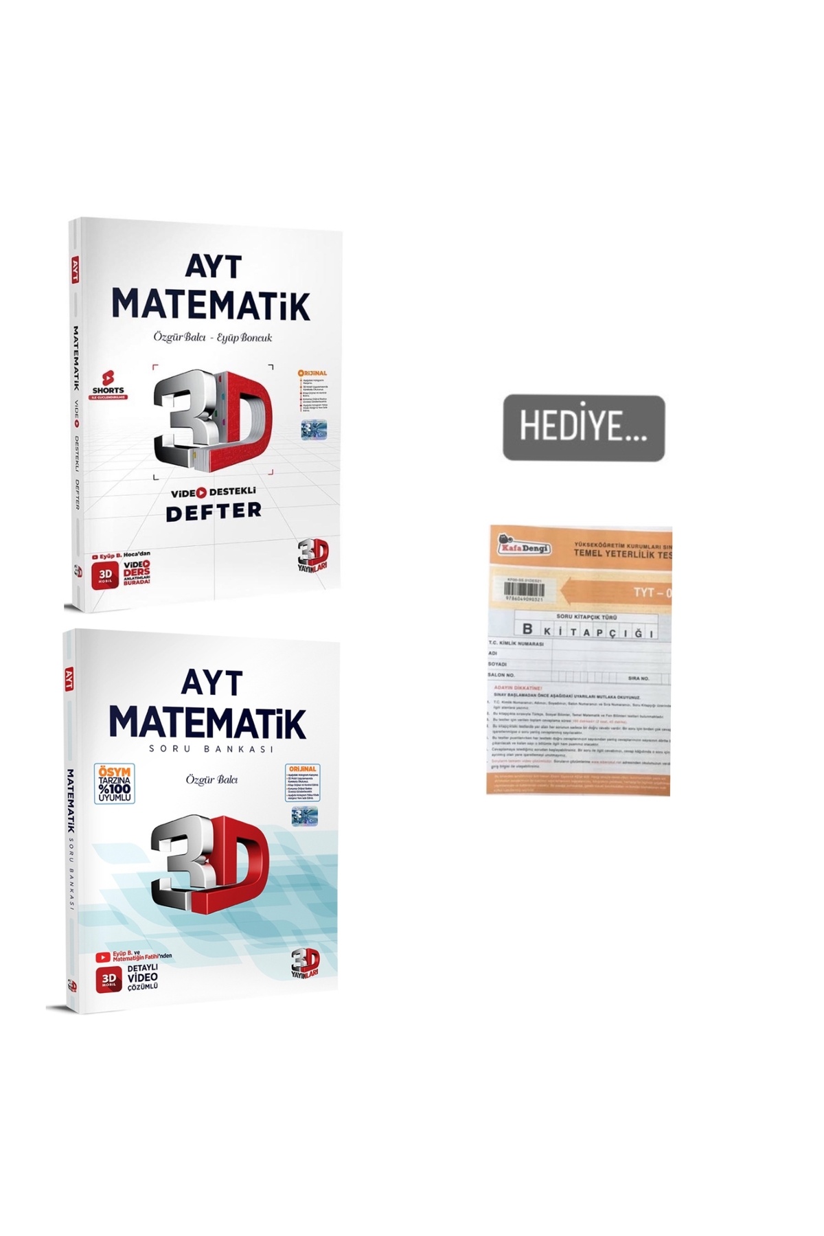 3d Yay脹nlar脹 2024 3d Ayt Video Destekli Matematik Defter Soru Bankas脹