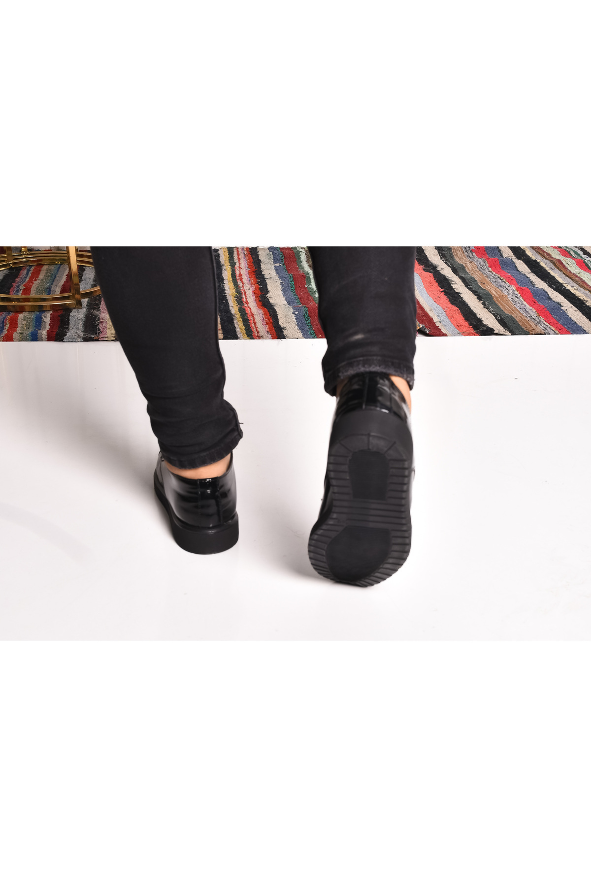 Azim Shoes Siyah Rugan Parlak Önü Bagcıklı Erkek Ayakkabısı - Fiyatı ...