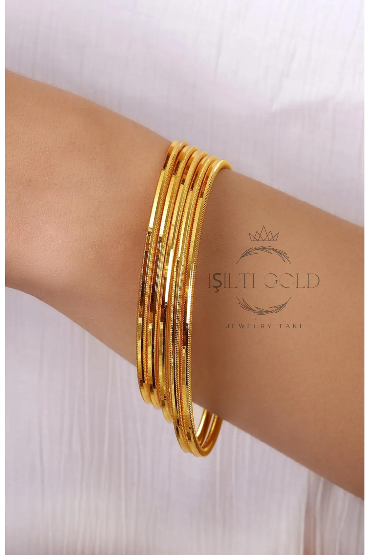 ş ışıltı takı ve imitasyon ALTIN KAPLAMA 3 ADET OLUKLU İNCE AJDA BİLEZİK Fiyatı, Yorumları ...