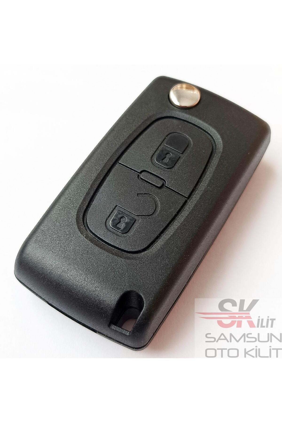 skilit samsun oto kilit Citroen Berlingo C3 C4 C5 2 Tuşlu Kumanda Kabı ...