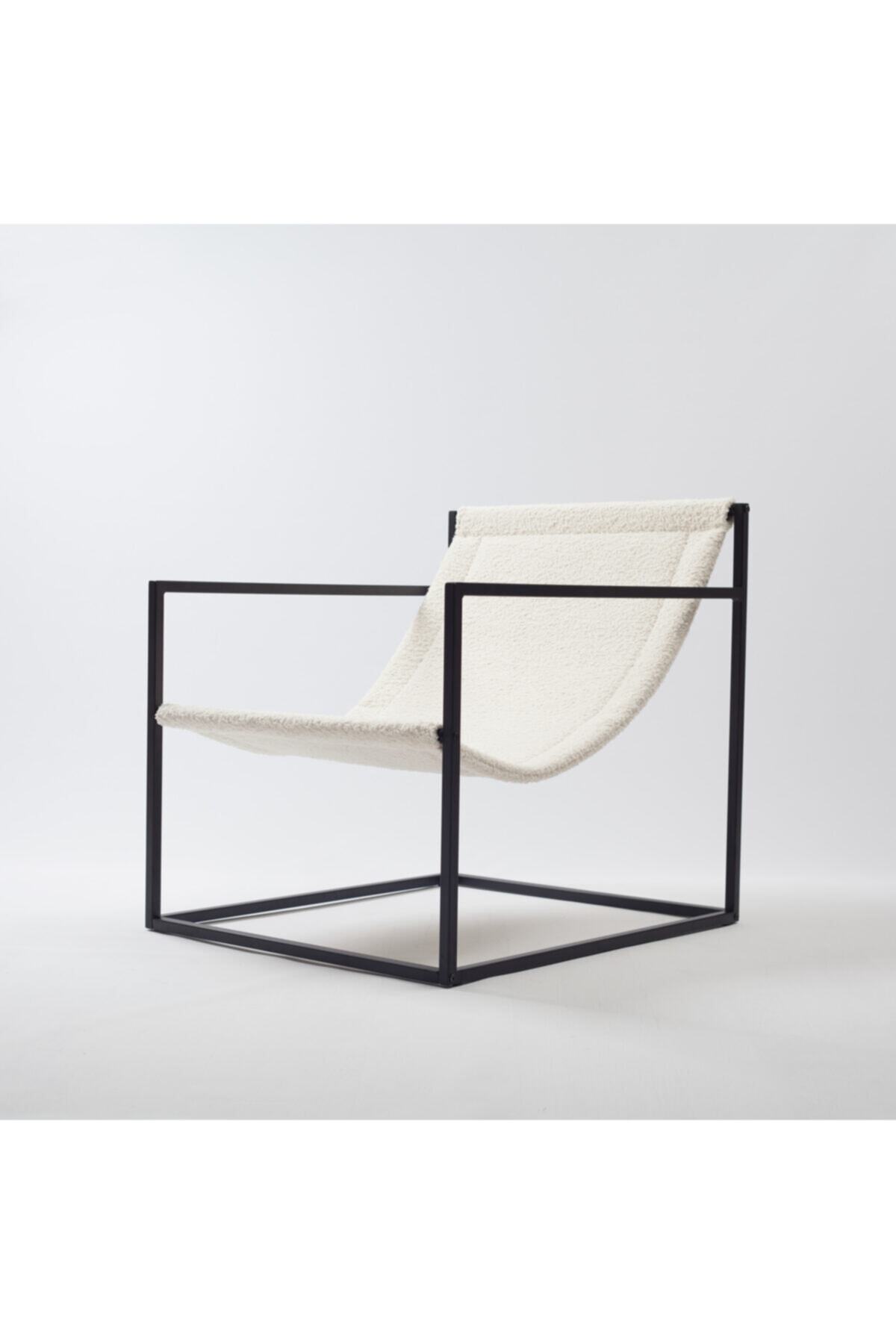 Fineroom Living " Bernie Chair " Metal Koltuk (beyaz) - Fiyatı, Yorumları