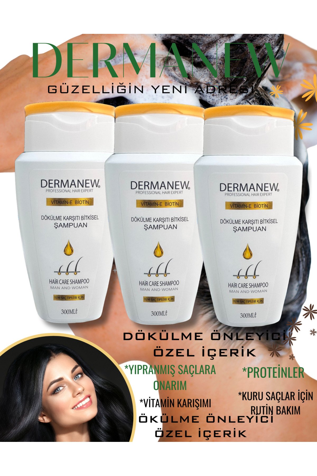 Dermanel Dermanew Dökülme Karşıtı Kadın Ve Erkek Özel İçerik ...