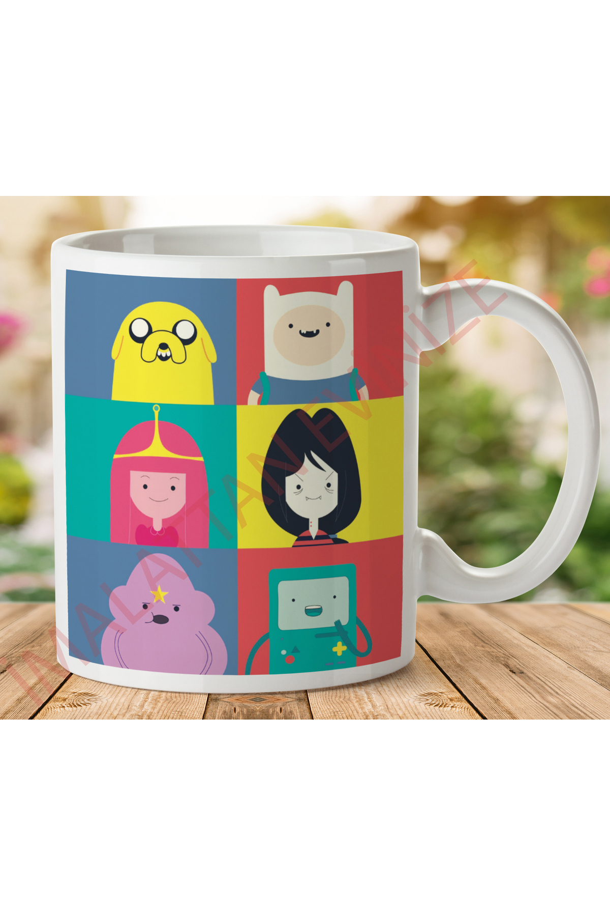 ART HEDİYE 1-003 ADVANTURE TIME RESİMLER İki Taraf Baskılı Kupa Bardak ...