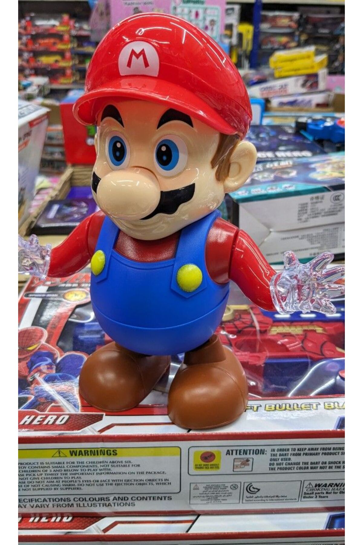 Retoys Süper Mario Dansçı Işıklı Sesli Robot Oyuncak 20cm (İthal ...