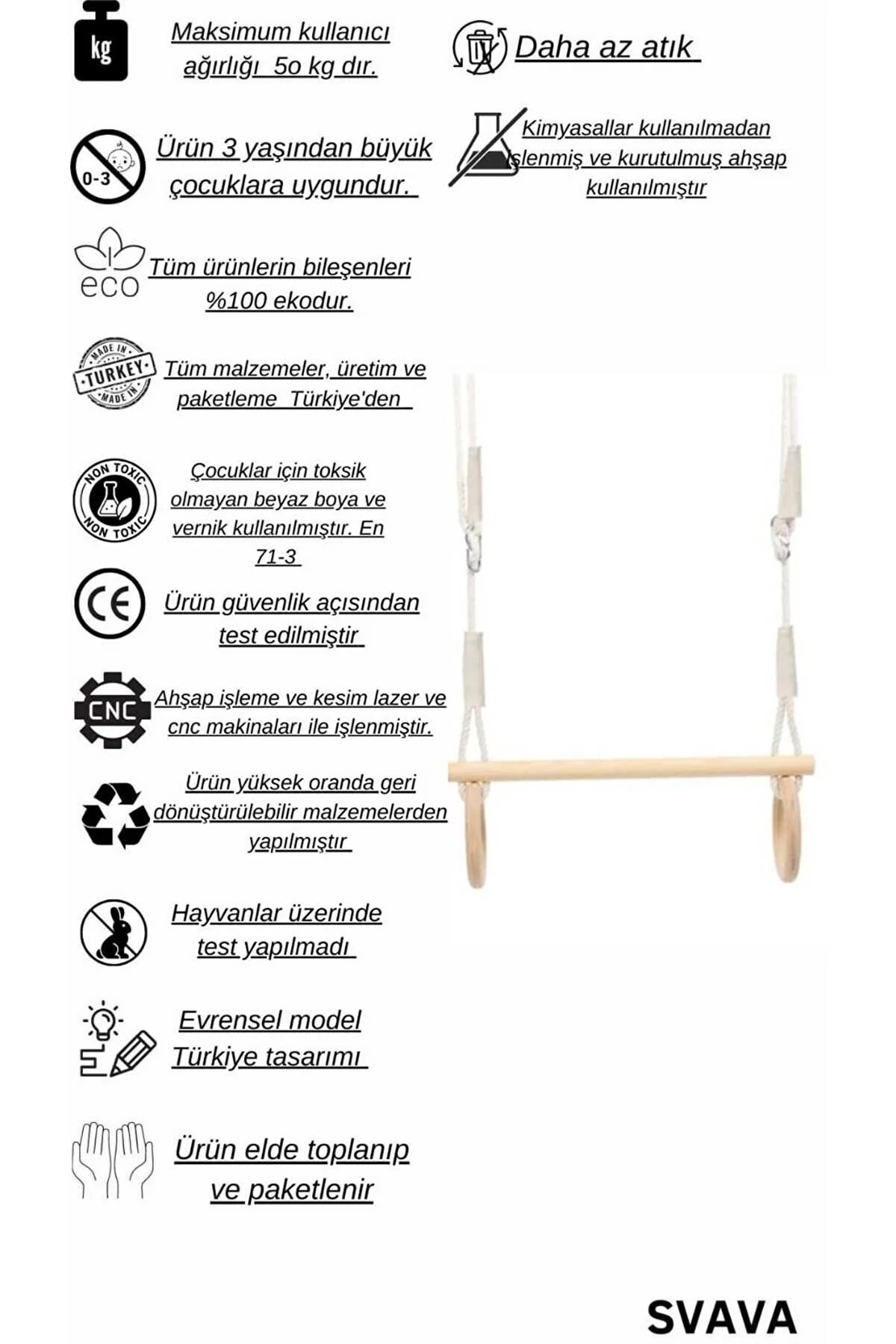 scoco Halkalı. Duyusal Jimnastik. Trapez. Salıncak - Fiyatı, Yorumları