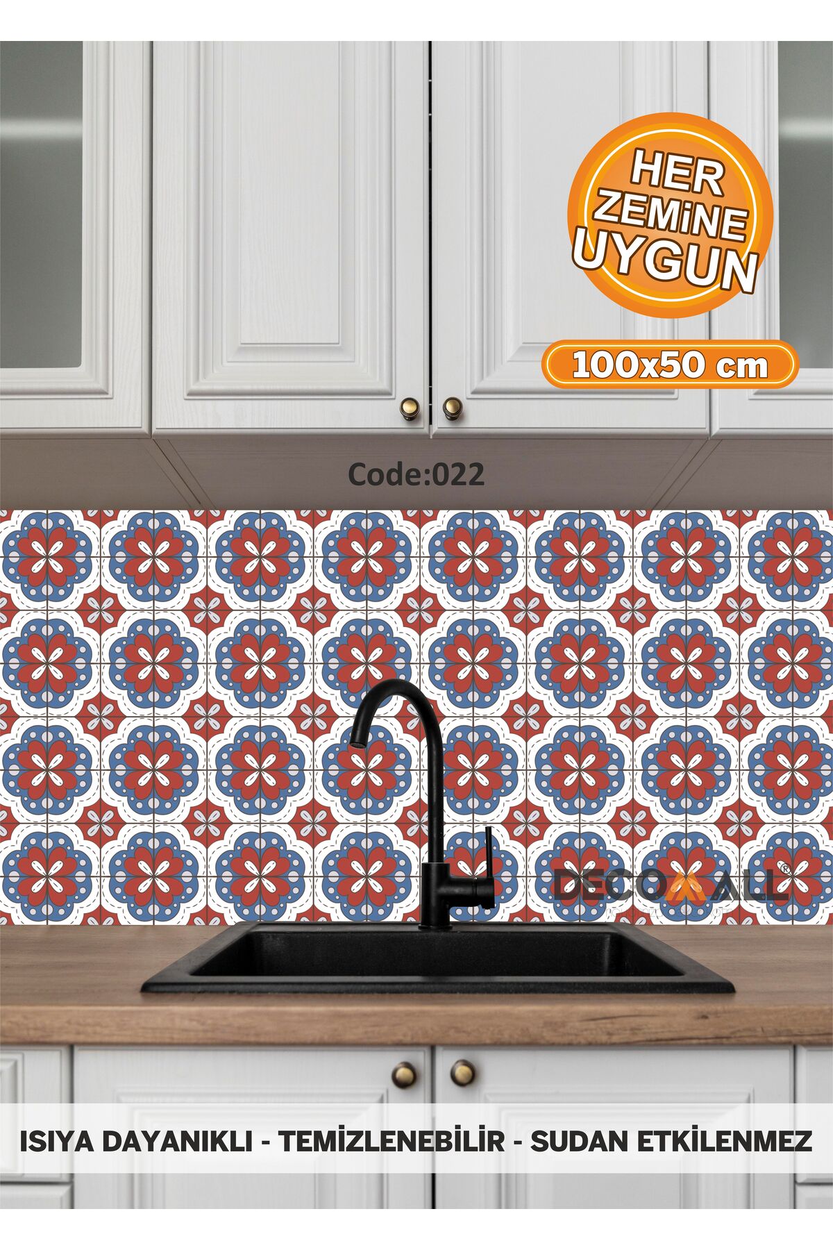DECOMALL 22 Code YAPIŞKANLI DESENLİ FOLYO DUVAR DOLAP MUTFAK TEZGAH ...