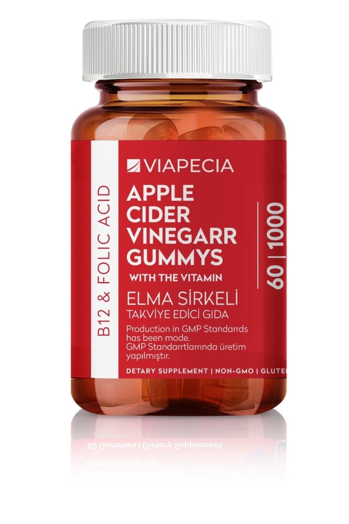 Viapecia Elma Sirkeli B12 & Folik Asit Gummy 60 Adet Jelatinsiz ...