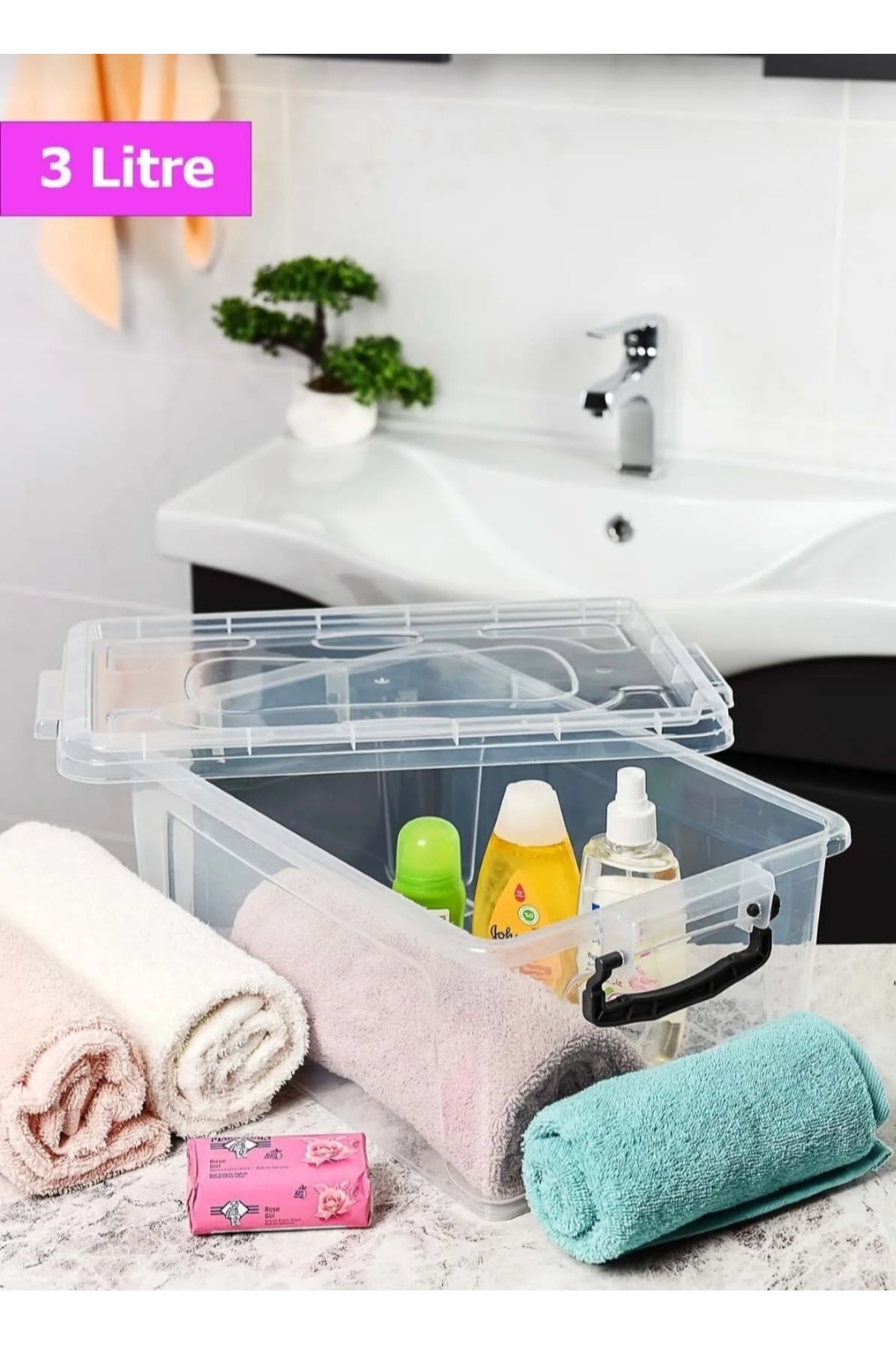 amaç yaşam ve ambalaj Erzak kutusu sakalama kabı 3,5 litre 6 adet ...