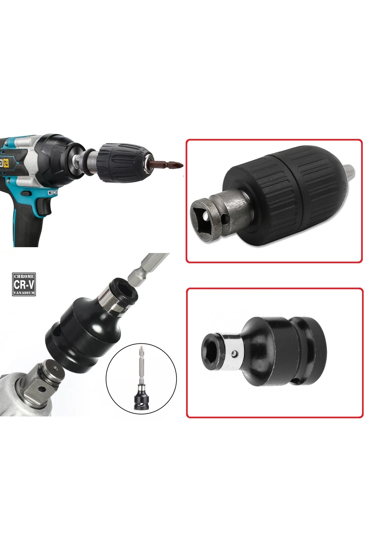 Depolife Somun Sökme Sıkma Makinesi Için 10mm Mandren Ve Bits Adaptör ...