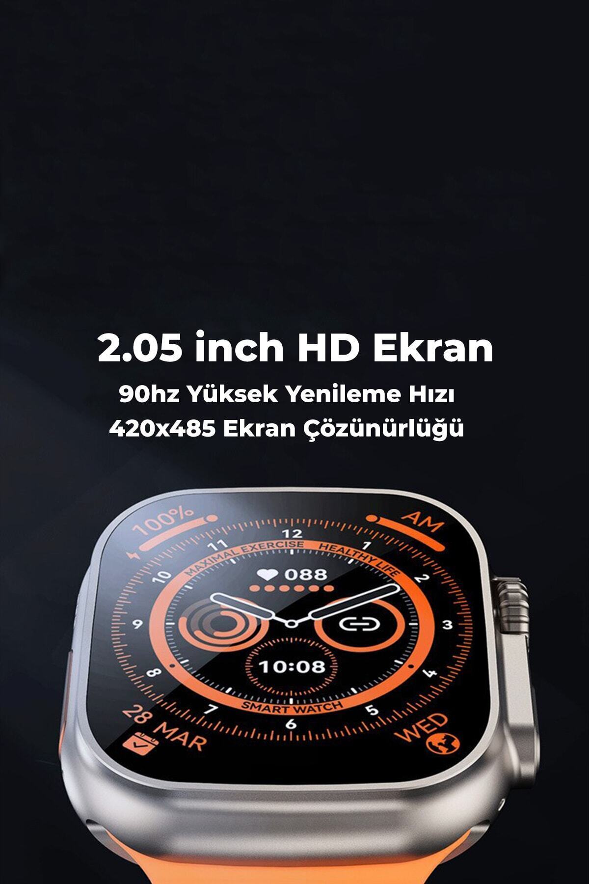 Microlux Gs Ultra 8 Watch Akıllı Saat 49mm (2 KORDON HEDİYELİ) Fiyatı ...
