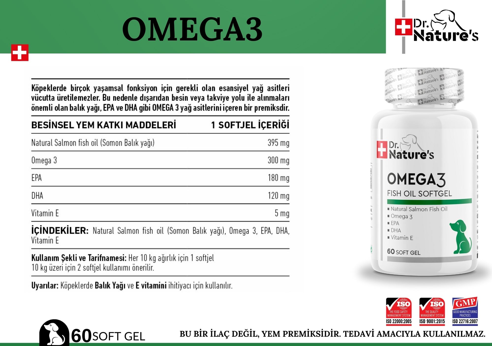 Dr. Nature's Drnatures Dog Omega Soft Jel 60 Adet Fiyatı, Yorumları - Trendyol