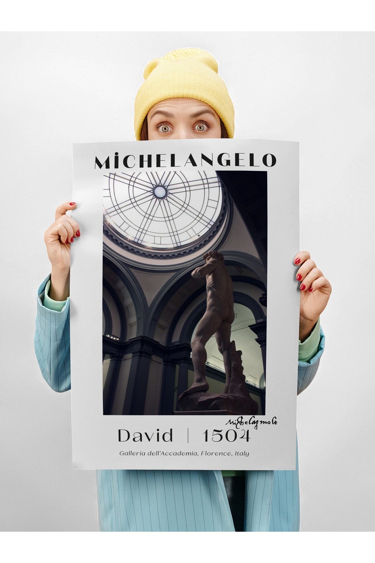 postifull Michelangelo Poster Tablo - David, Davut Heykeli Duvar ...