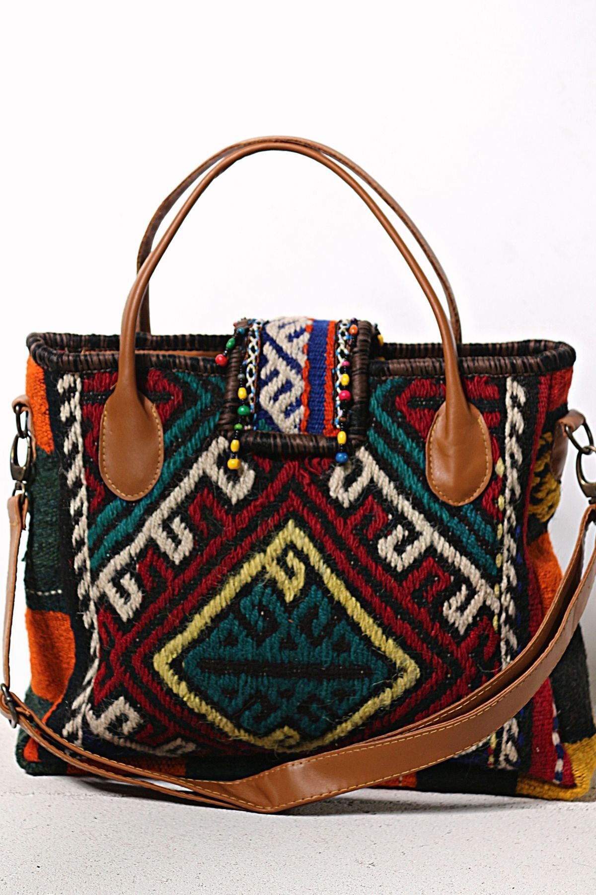 trendyhit Etnik El Dokuması Kilim&Deri Omuz Çantası Fiyatı, Yorumları ...
