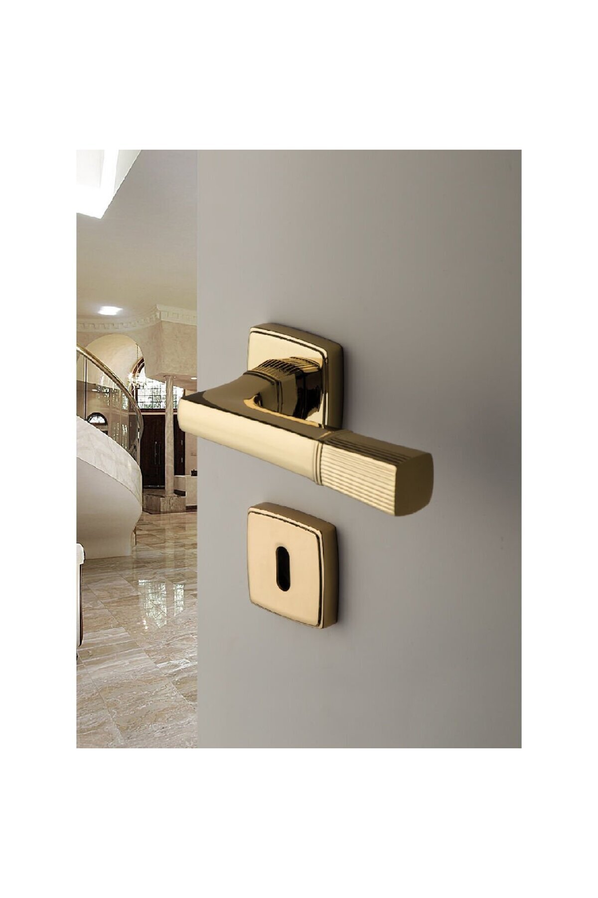 System Lucına Rozetli Kapı Kolu Antik Renk Oda Tipi - Fiyatı, Yorumları