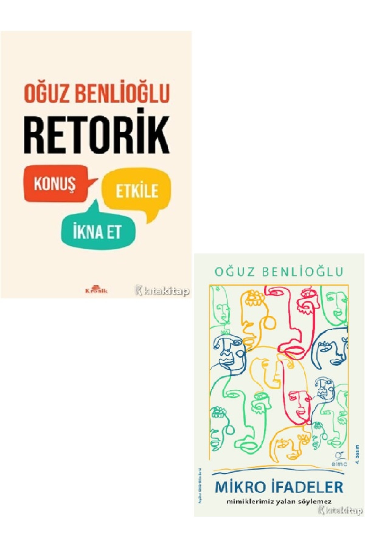 Kronik Kitap Retorik - Mikro İfadeler - Oğuz Benlioğlu 2 KİTAP SET ...