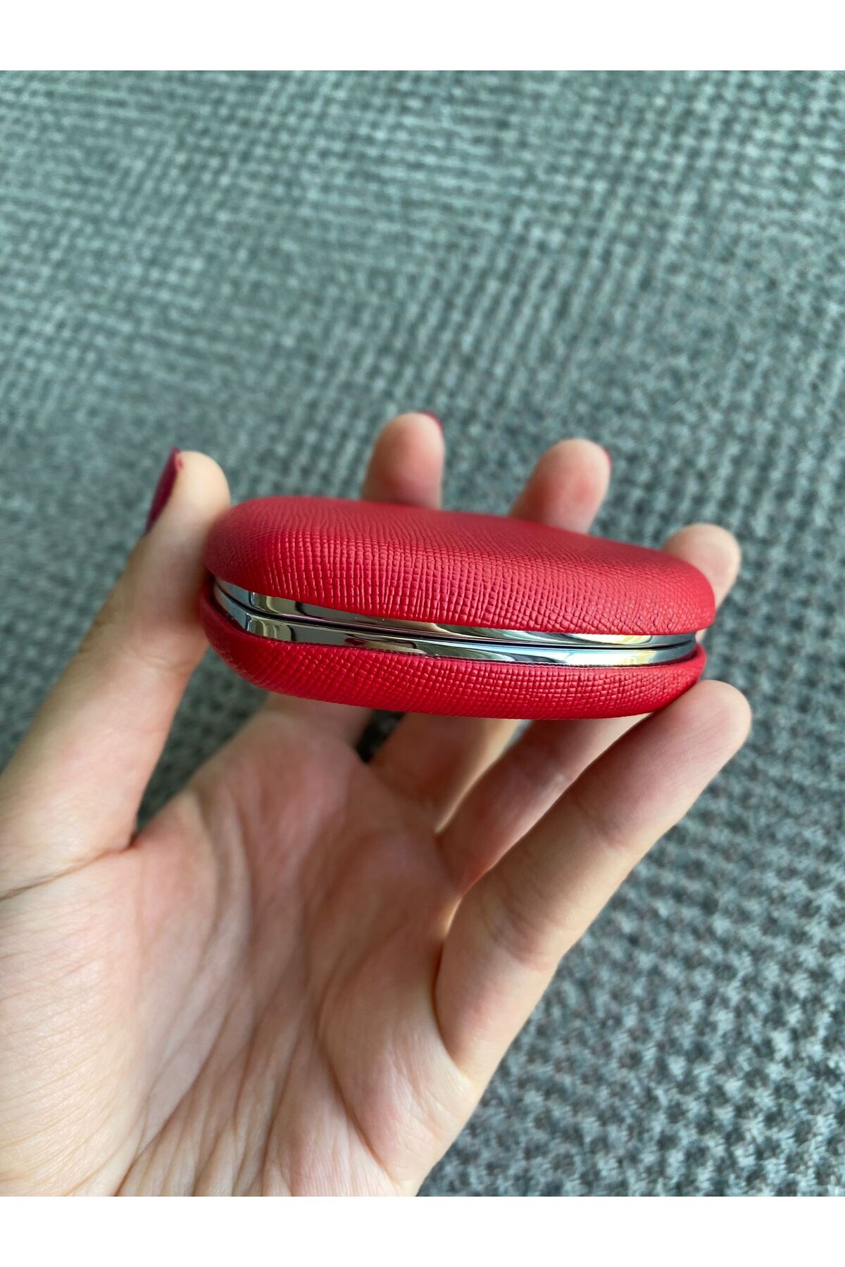 BLA GROUP KALP FİGÜRLÜ Kozmetik Cep Çanta Aynası Kapaklı El Makyaj ...