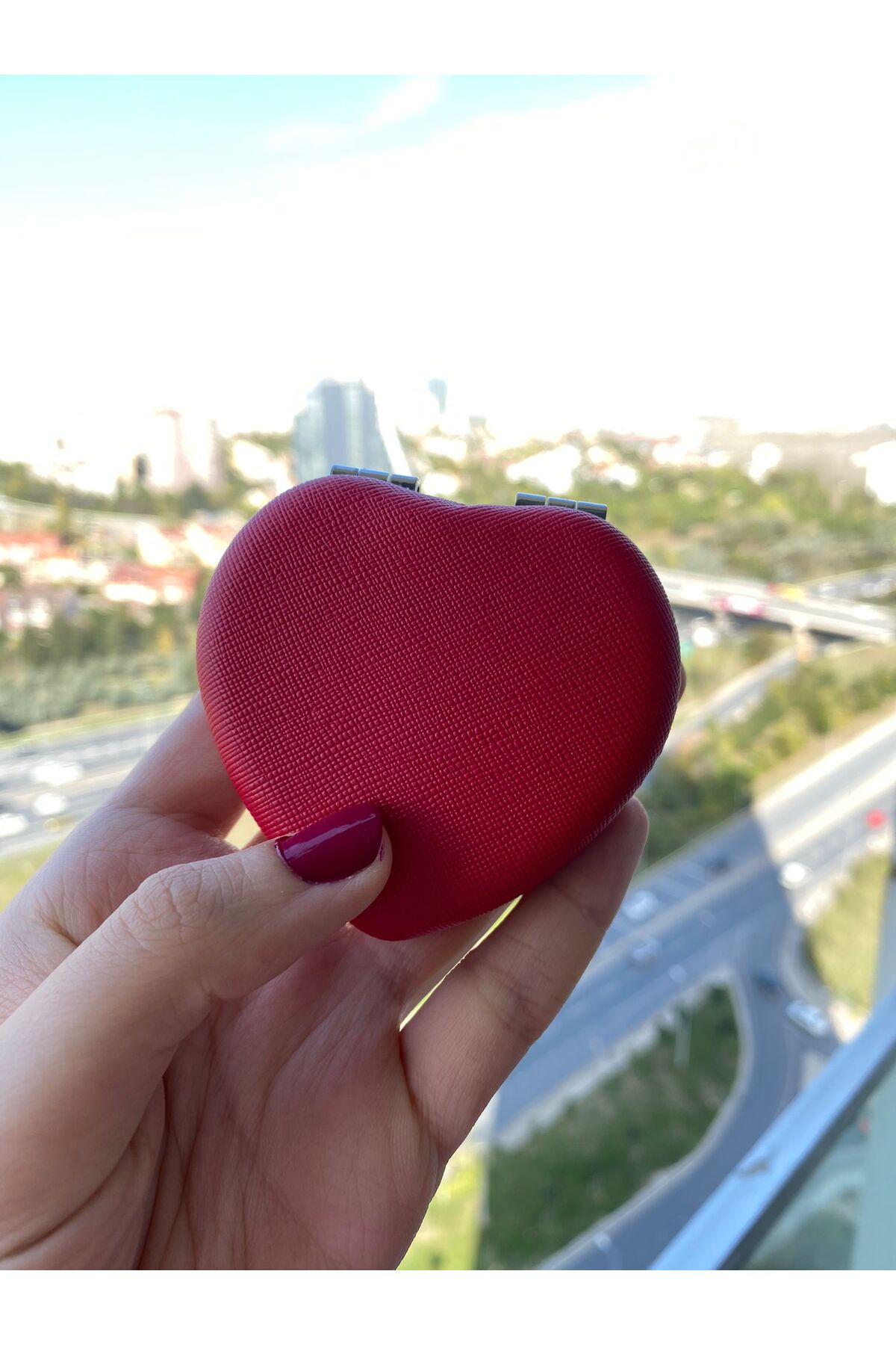 BLA GROUP KALP FİGÜRLÜ Kozmetik Cep Çanta Aynası Kapaklı El Makyaj ...