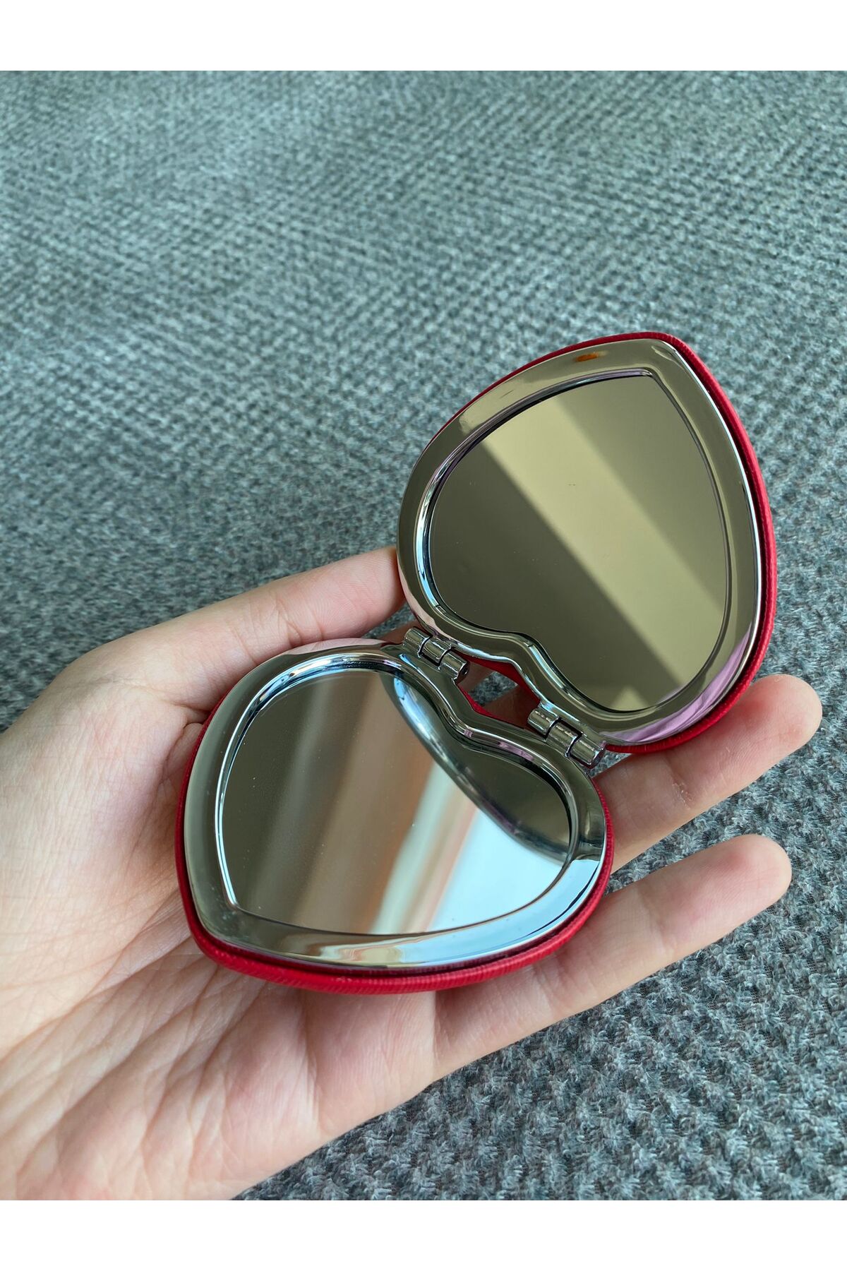 BLA GROUP KALP FİGÜRLÜ Kozmetik Cep Çanta Aynası Kapaklı El Makyaj ...