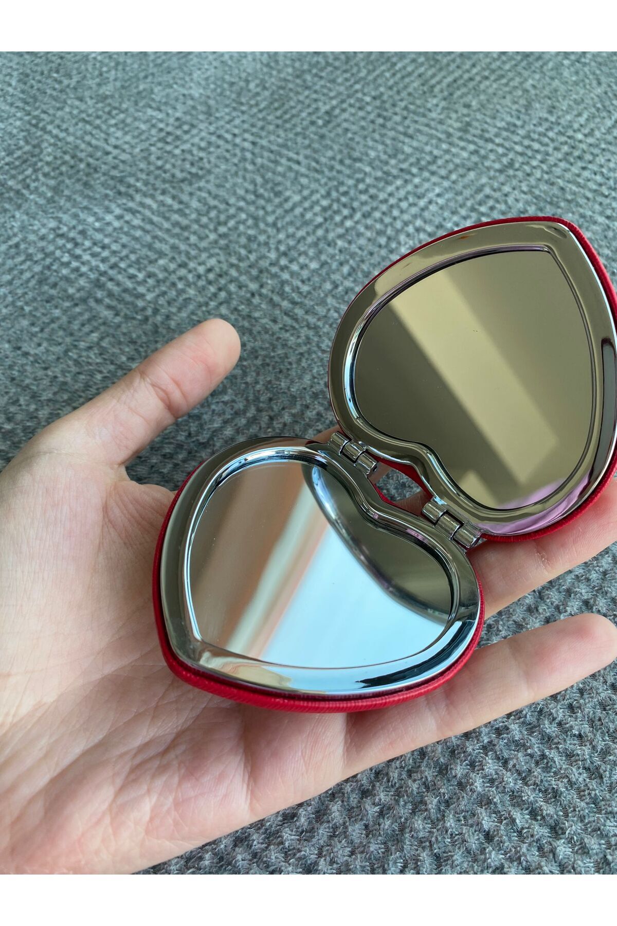 BLA GROUP KALP FİGÜRLÜ Kozmetik Cep Çanta Aynası Kapaklı El Makyaj ...