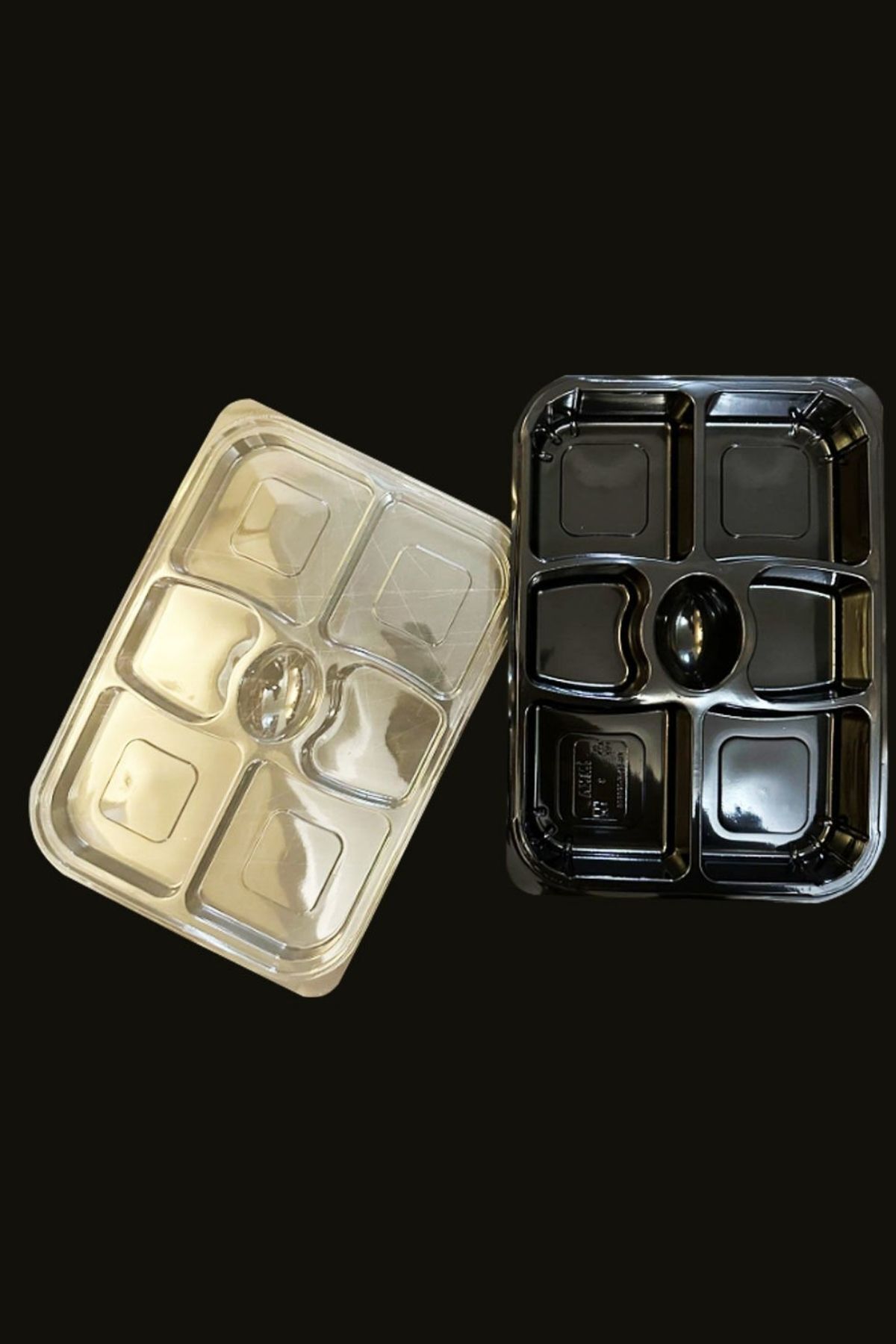 Eliz Party Kullan At Kahvaltı Tabağı 7 Bölmeli Kapaklı Set 10 Adet ...