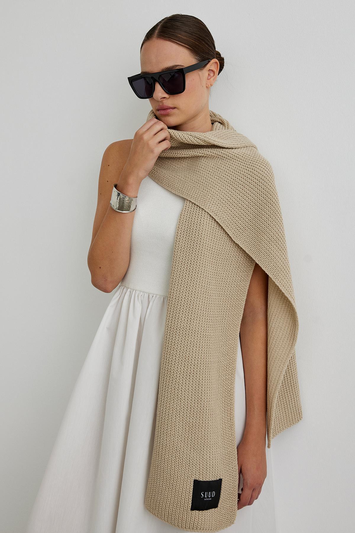 Suud Collection Bej Düz Örgülü Triko Atkı Fiyatı, Yorumları - Trendyol