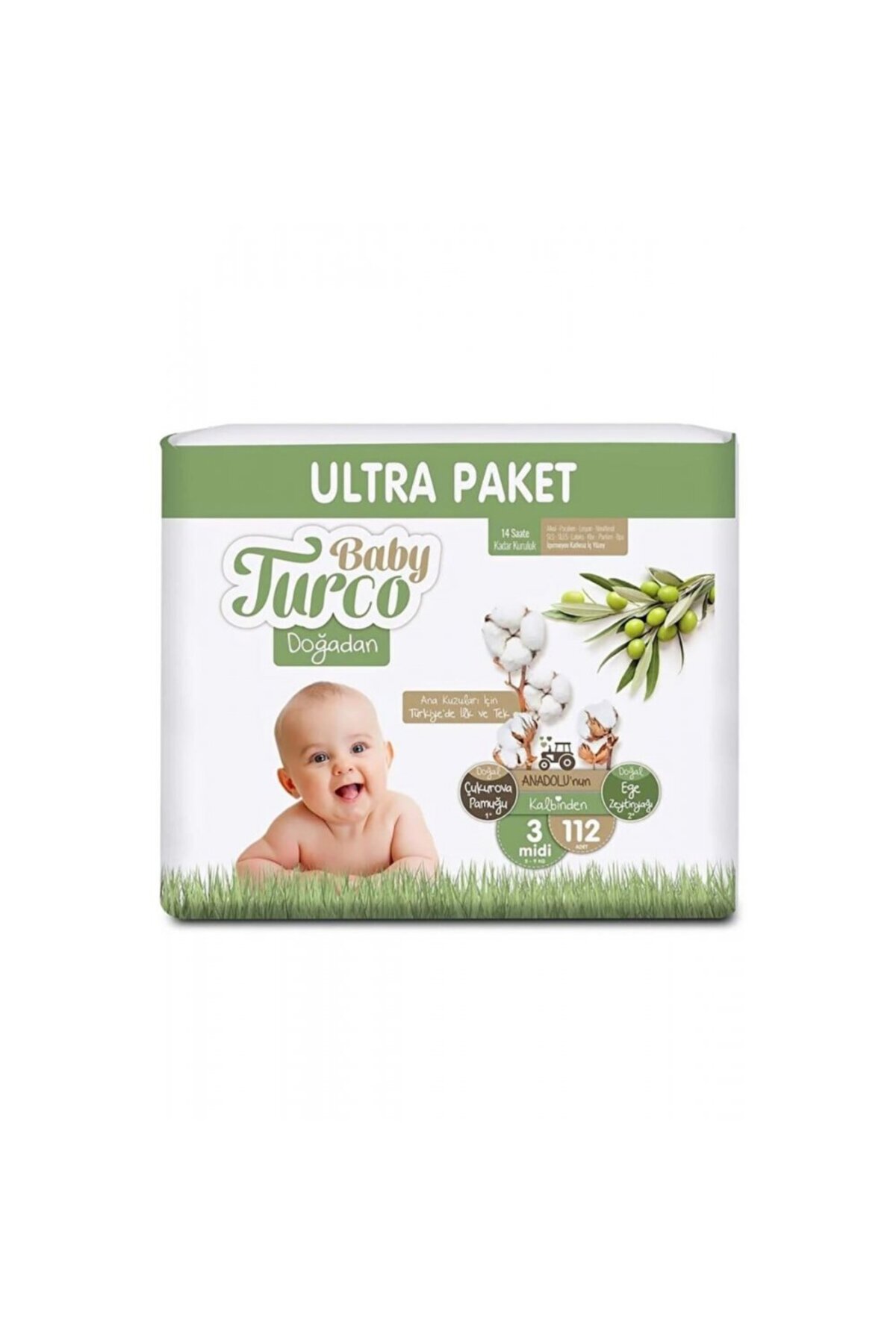 Baby Turco Doğadan Ultra Fırsat Bebek Bezi 3 No Midi 112 Li Fiyatı ...