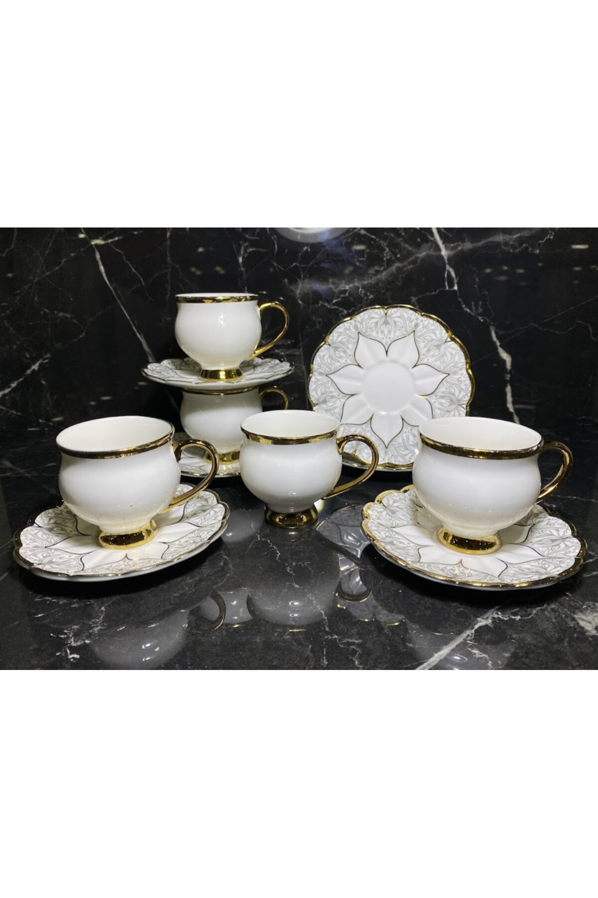 ARTWORKS PLATİNUM DESENLİ 6'LI FİNCAN TAKIMI - Fiyatı, Yorumları