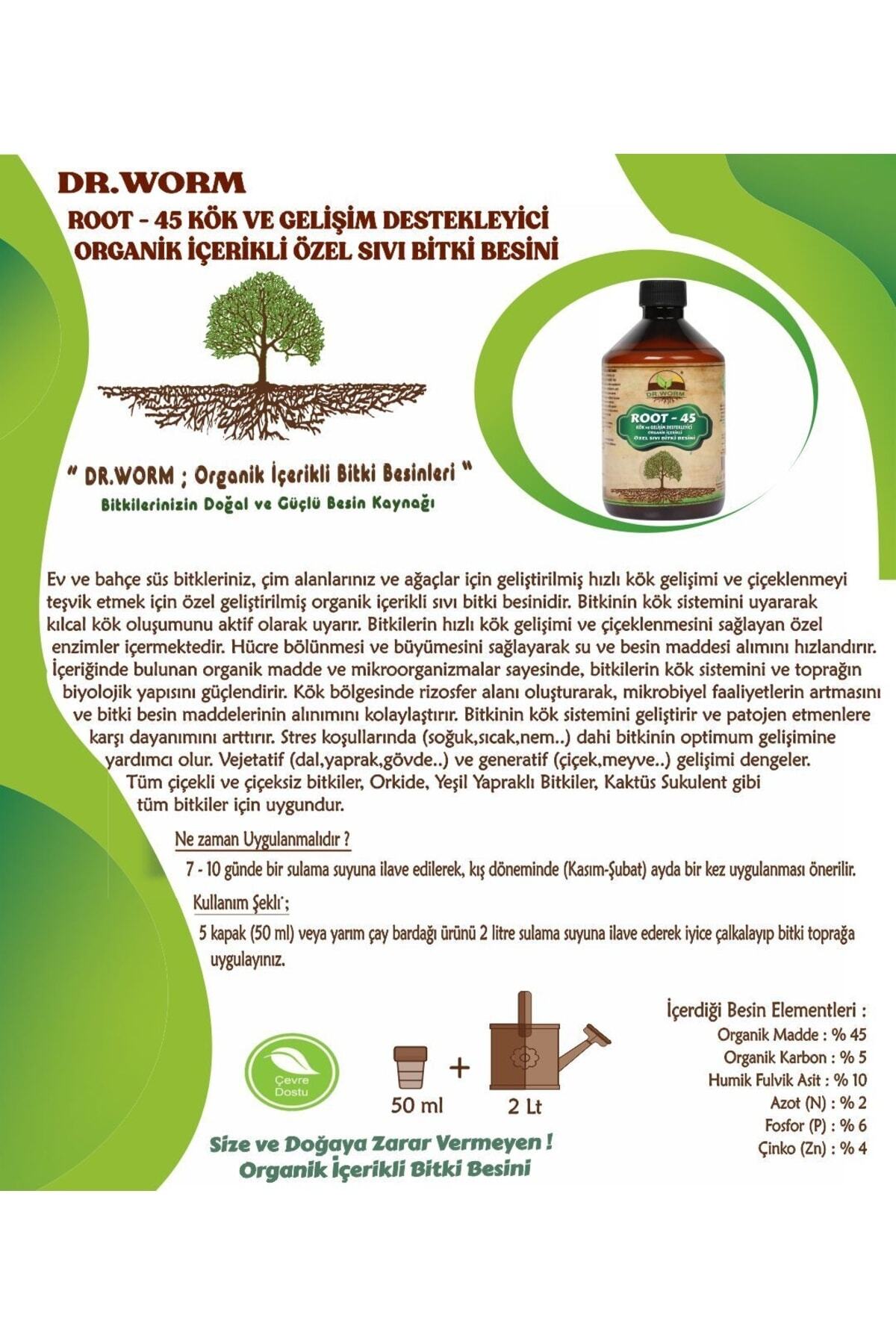 Dr.Worm Root- 45 Köklendirici & Gelişim Destekleyici Organik Içerikli ...
