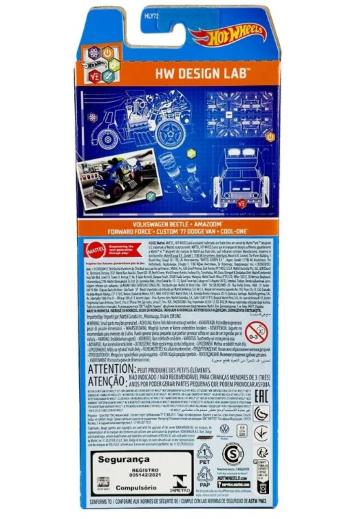 HOT WHEELS Design Lab 5 Car Toy Pack VW Bug Dodge Van - HLY72 Fiyatı ...