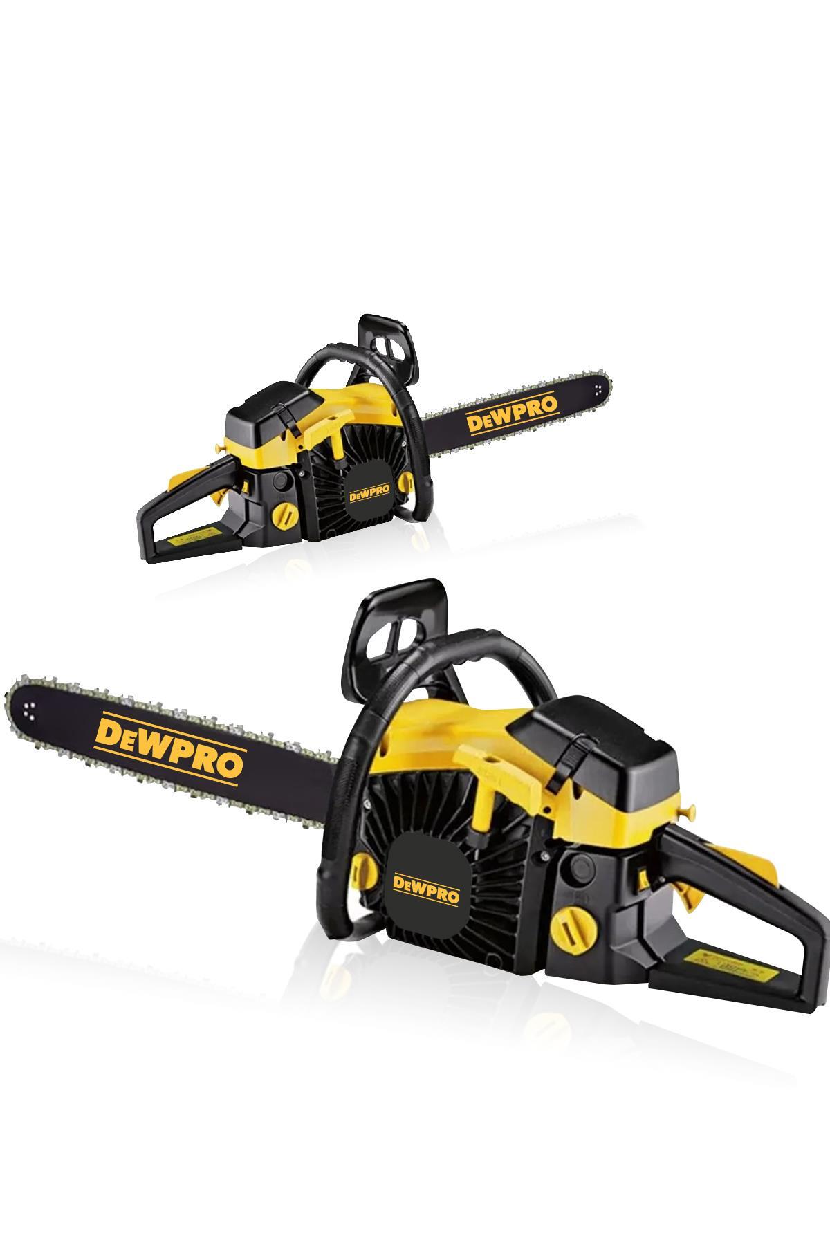 DEWPRO Zincirli Benzinli Ağaç Kesme Motoru Hızar 2.9 Hp 52 Cc Sarı ...