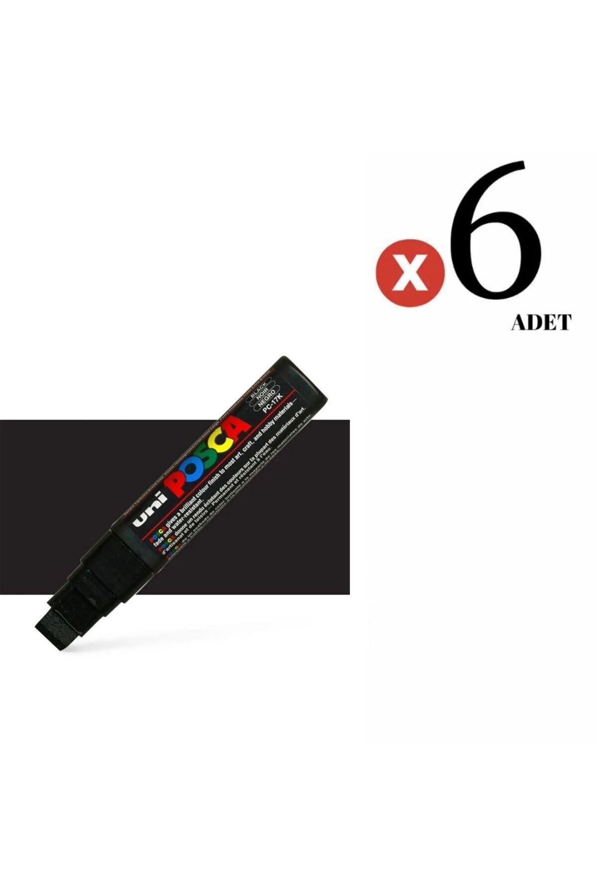 Uni Posca Marker Kalem Pc-17k 15 mm Siyah 6 Adet SET Fiyatı, Yorumları ...